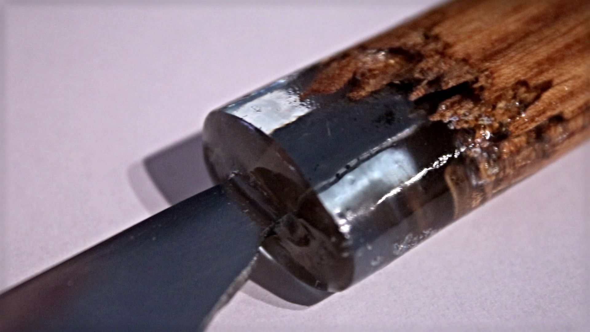 Restoring Rusty Japanese Kitchen Knife and Making Secret Wood Handle ...