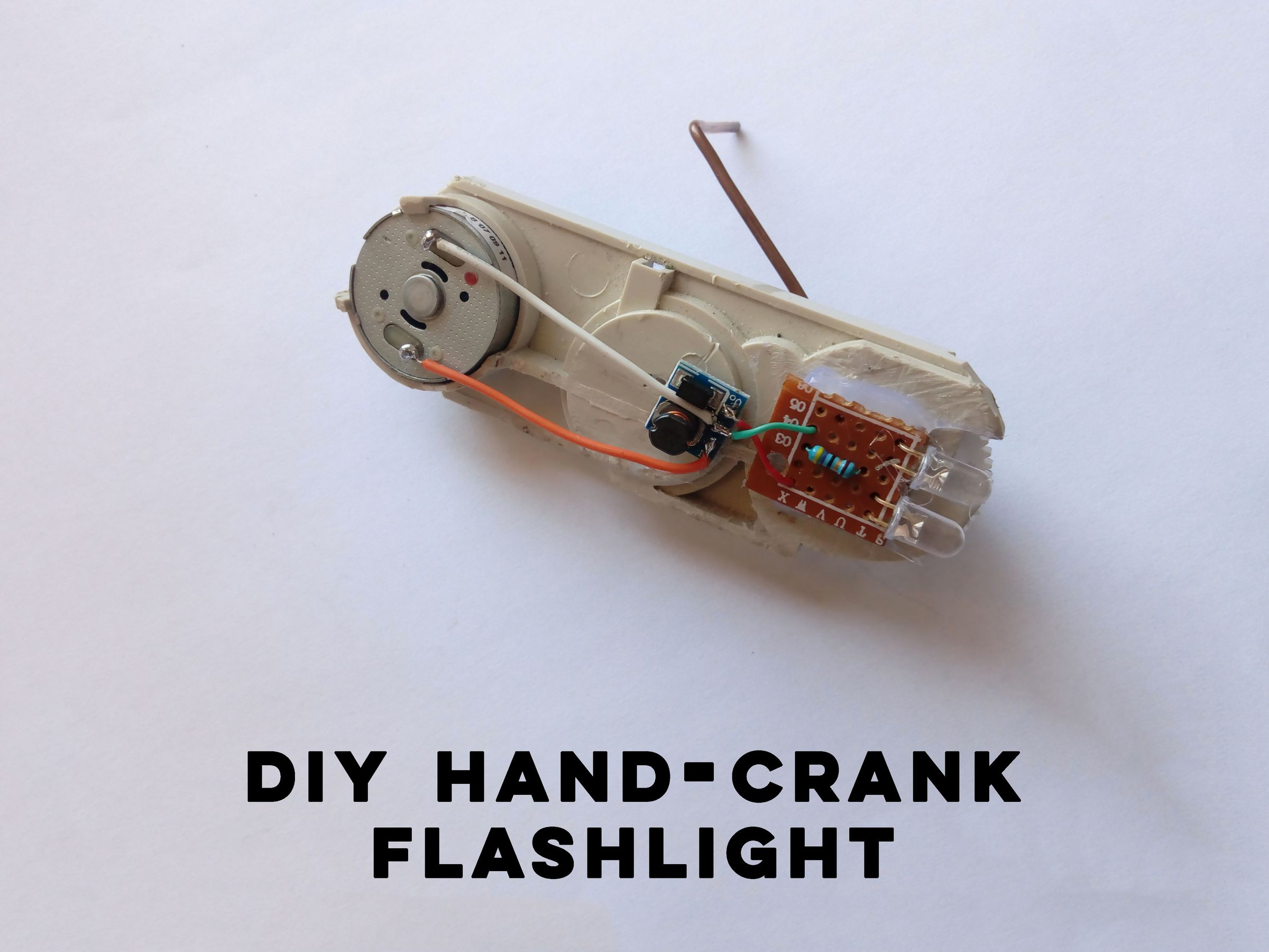 Hand Crank Flashlight From Old DVD Drive : 6 Steps - Instructables