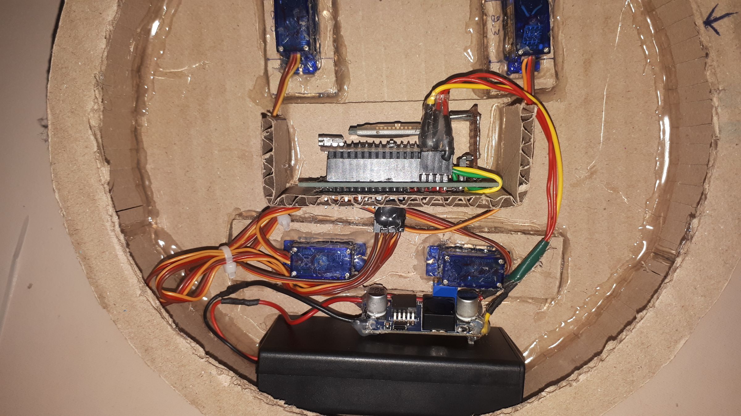 Cardboard Animatronic Smiley With BT App : 22 Steps (with Pictures ...