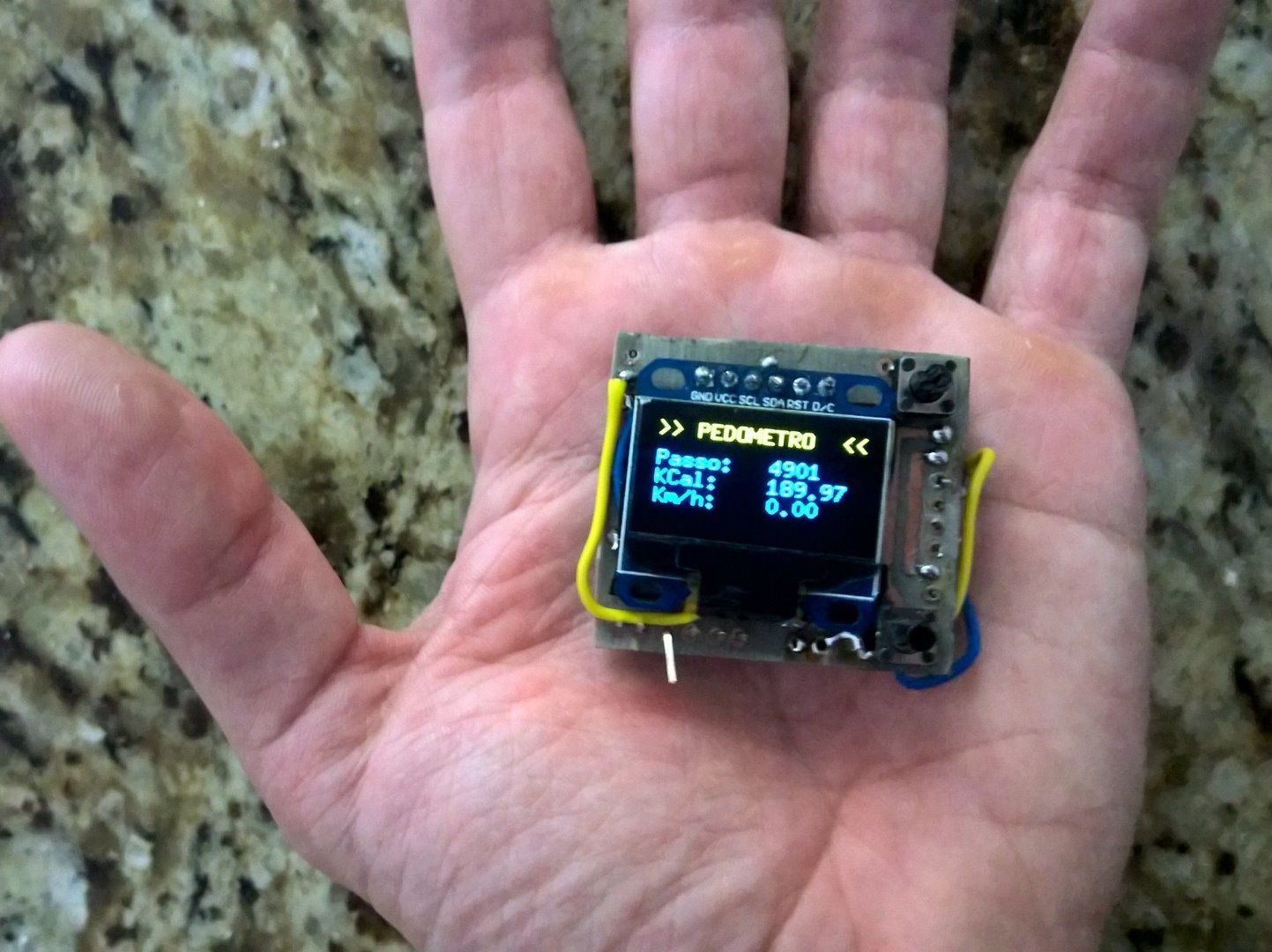 Arduino Pedometer Watch, With Temperature, Altitude and Compass! : 6 ...