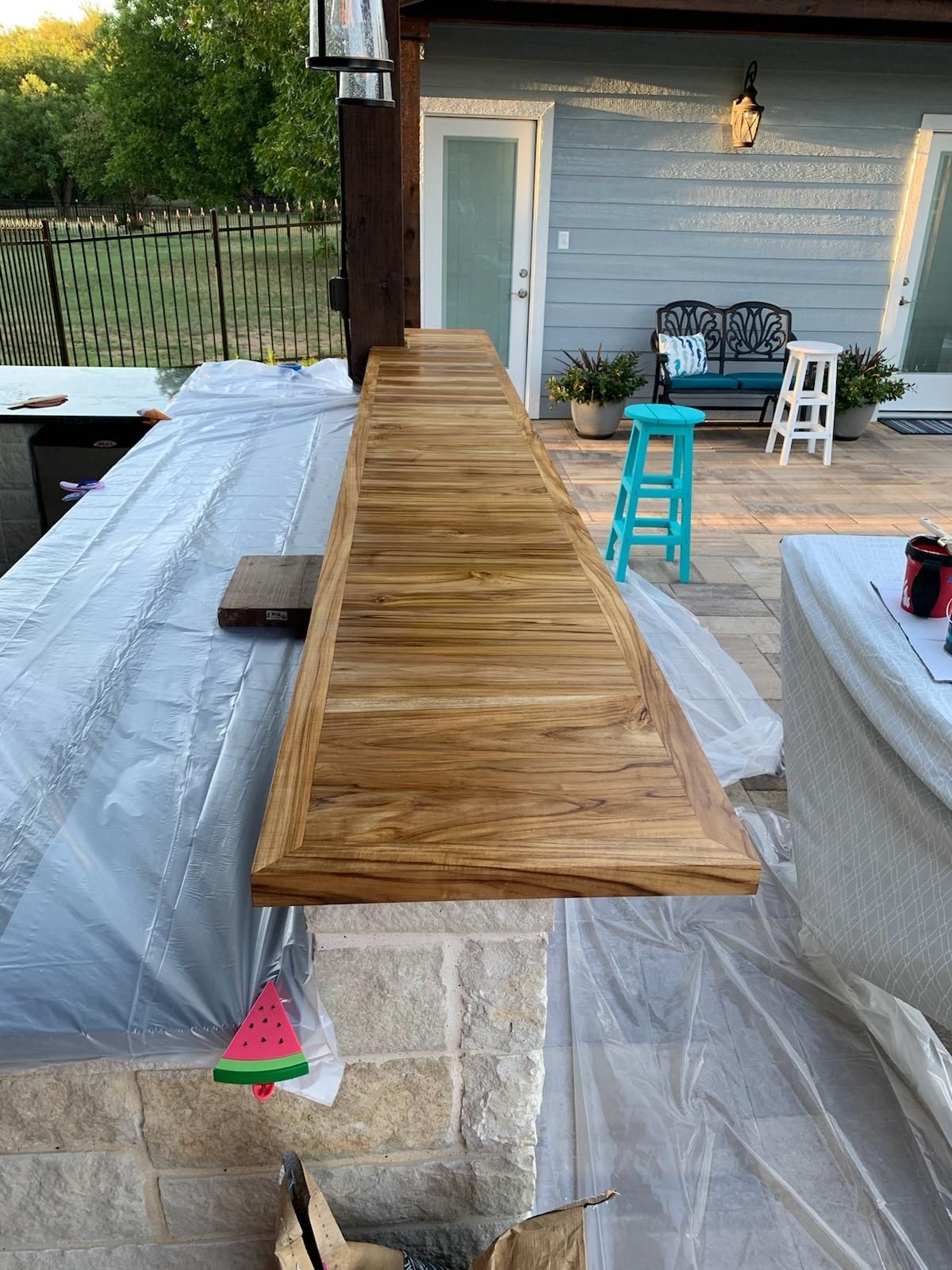 Backyard Teak Bar Top : 7 Steps (with Pictures) - Instructables