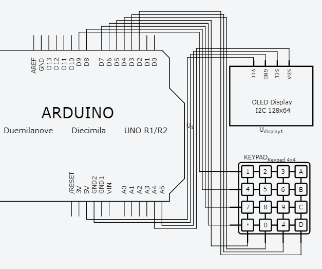 4X4 Keypad Input Display Through OLED : 3 Steps - Instructables