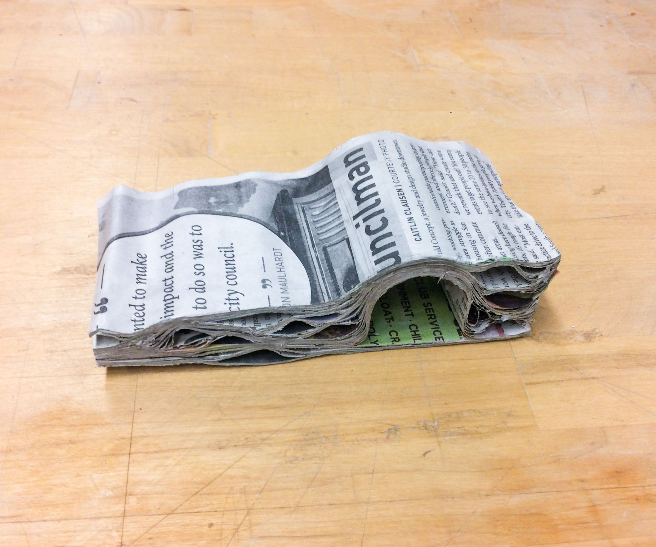 Newspaper Block : 7 Steps (with Pictures) - Instructables