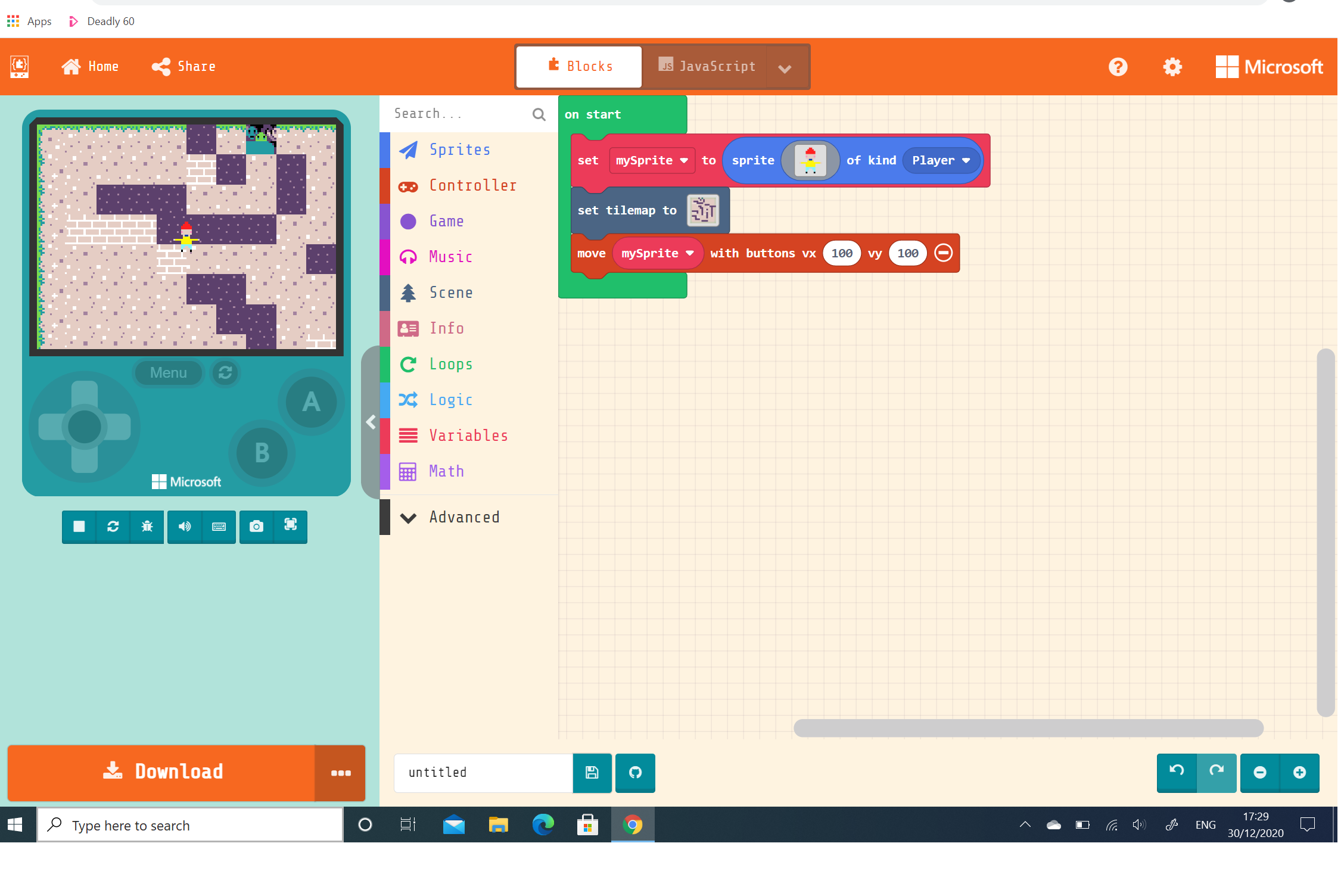 Create a Fun Block Game With MakeCode Arcade : 10 Steps - Instructables