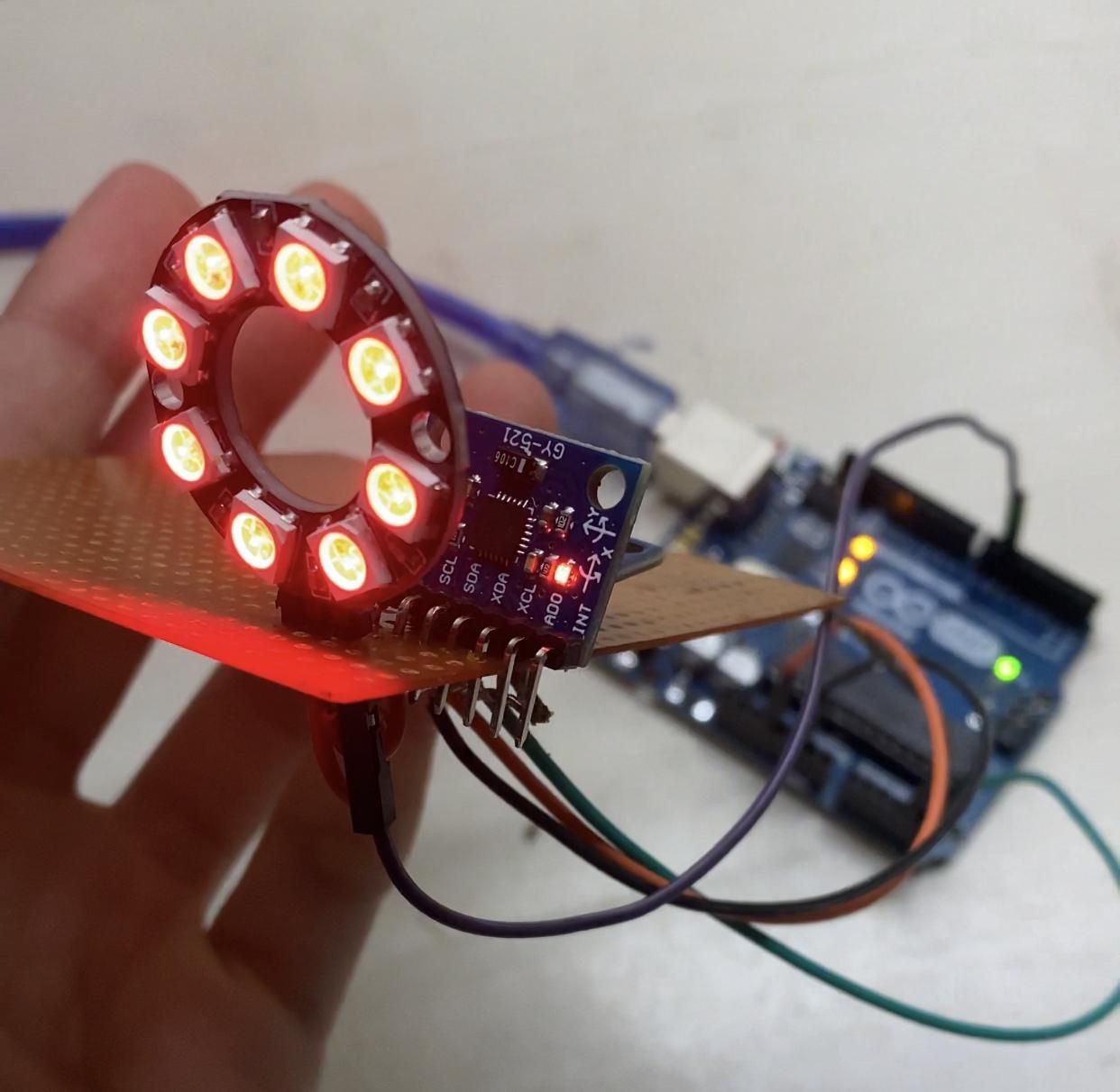 Magnetometer NeoPixel LED Ring Control With Arduino - Instructables