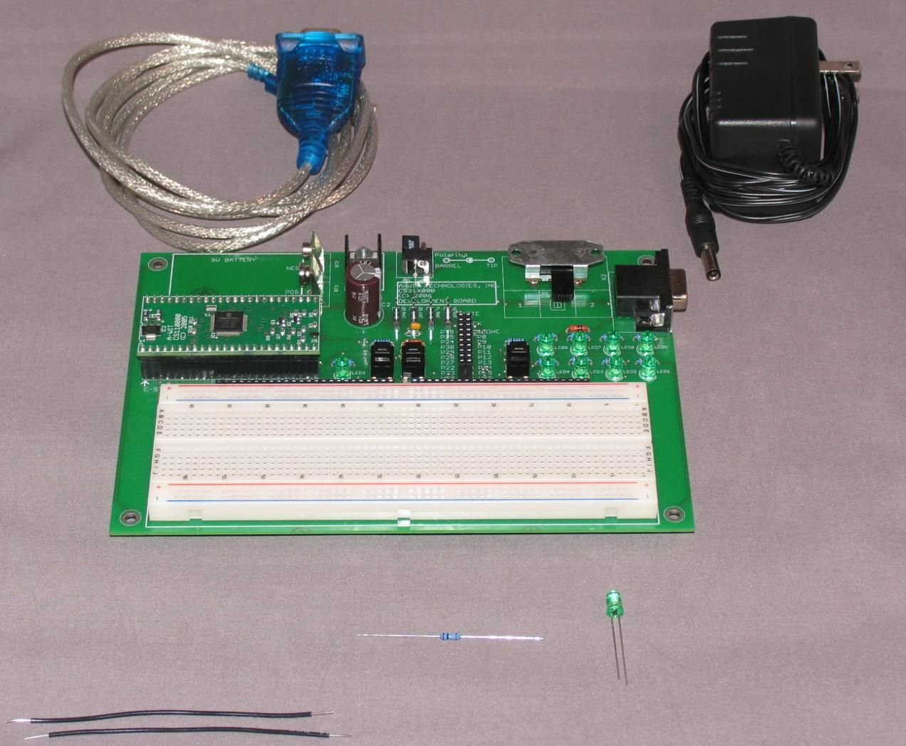 Lighting a Light Emitting Diode (LED) With the C Stamp Microcontroller ...