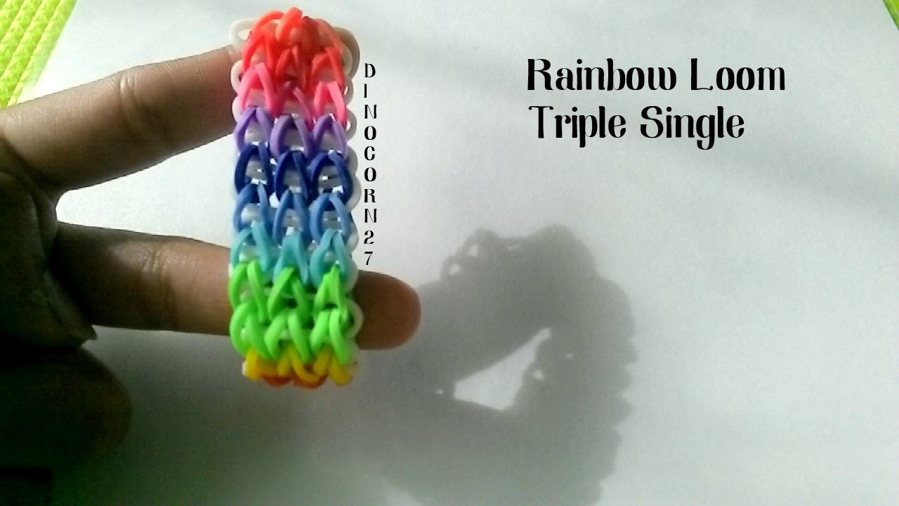 Rainbow Loom Triple Single Tutorial : 7 Steps - Instructables