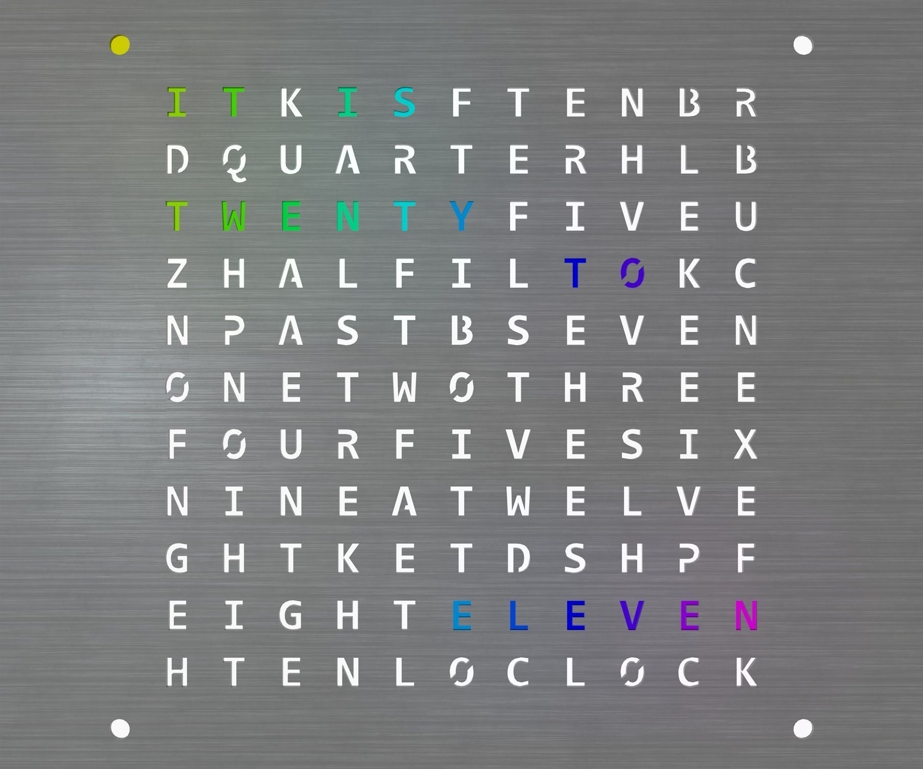 RGB WordClock : 10 Steps - Instructables
