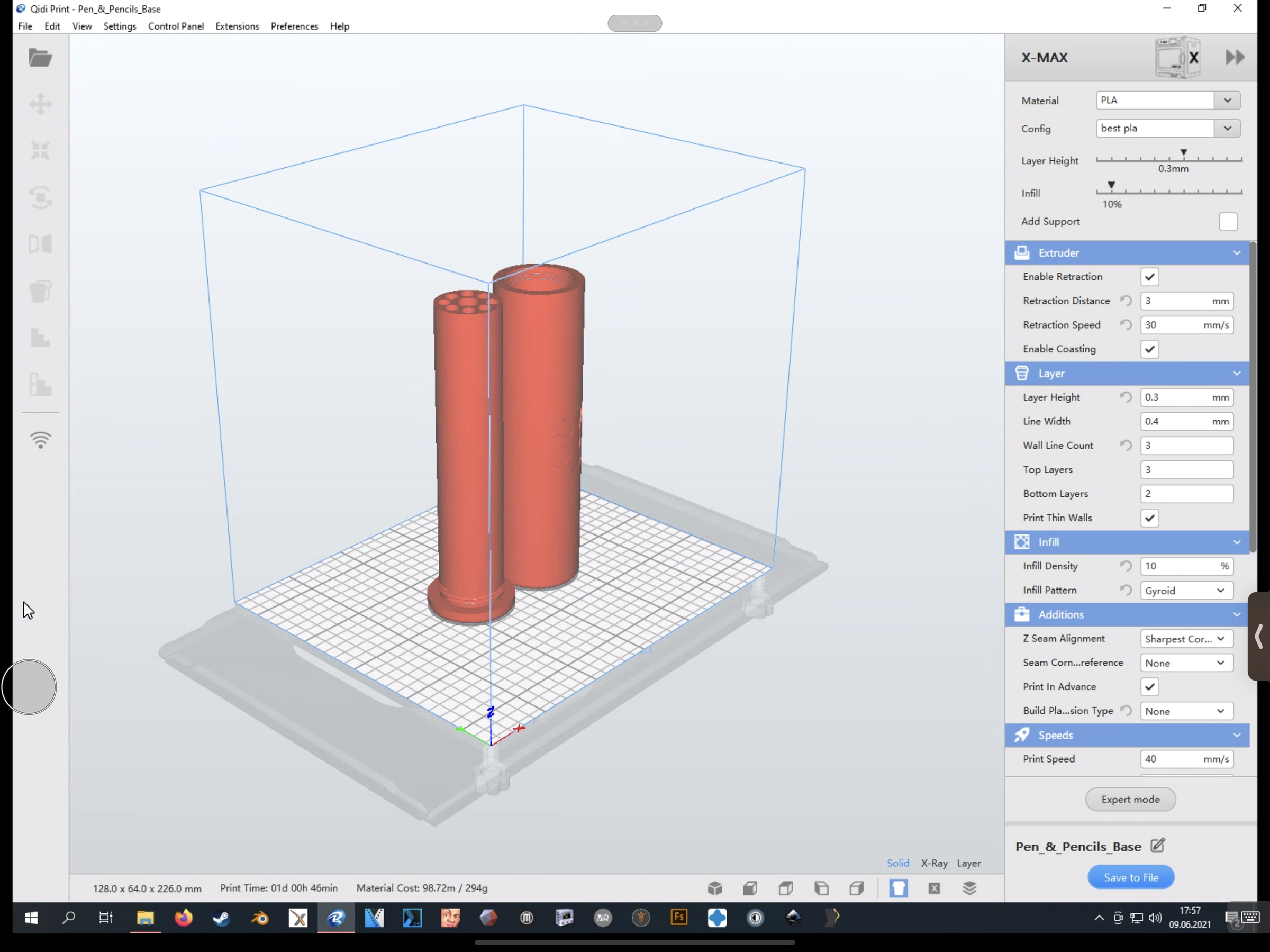 Pen & Pencils Box (3D Printed) : 5 Steps - Instructables