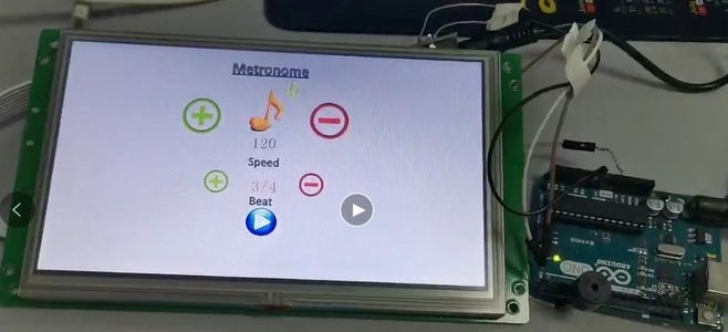 HMI Screen + ARDUINO + Musical Metronome : 7 Steps - Instructables
