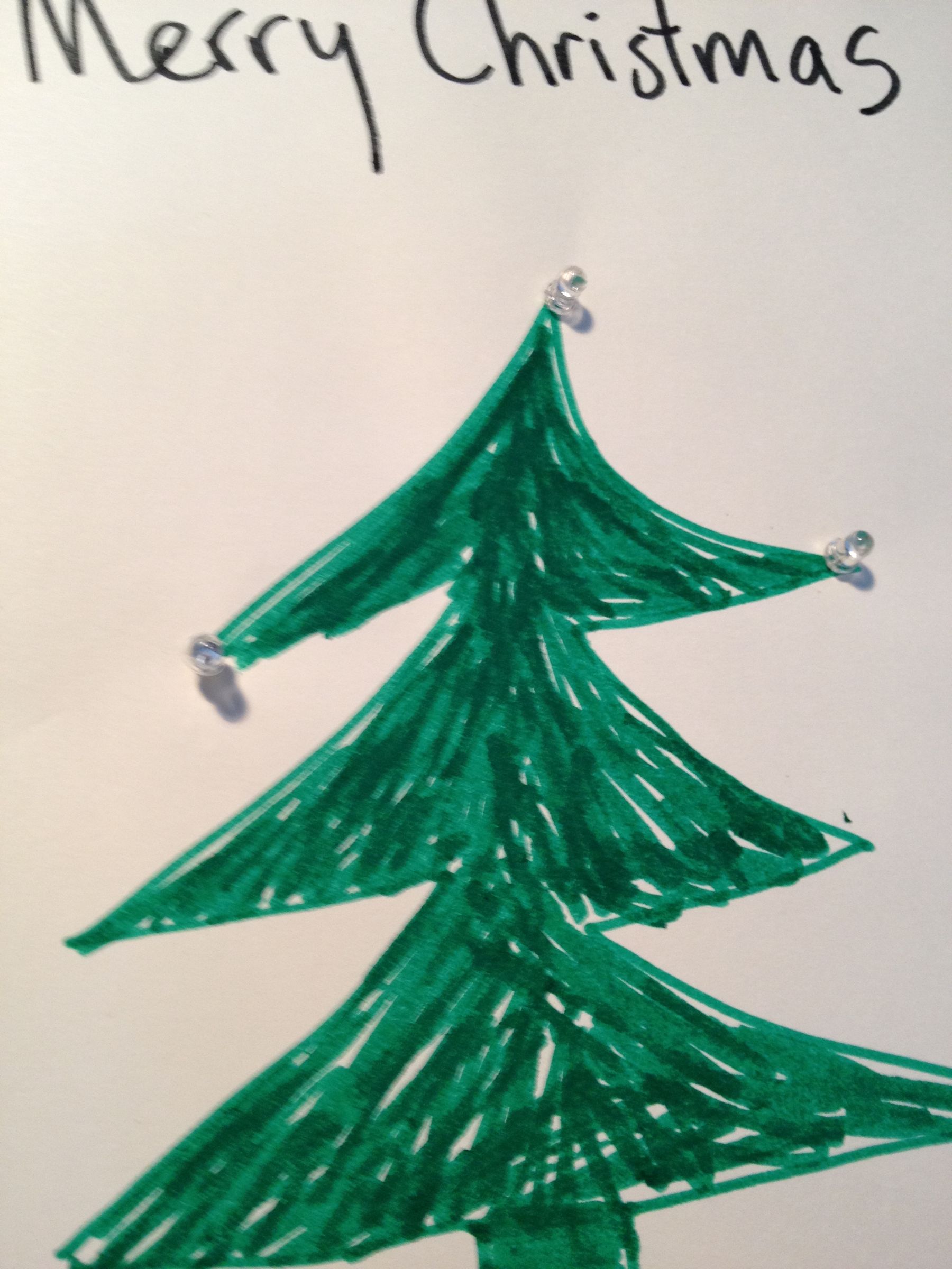 Festive Electronic Greeting Cards Using Conductive Paint : 3 Steps ...