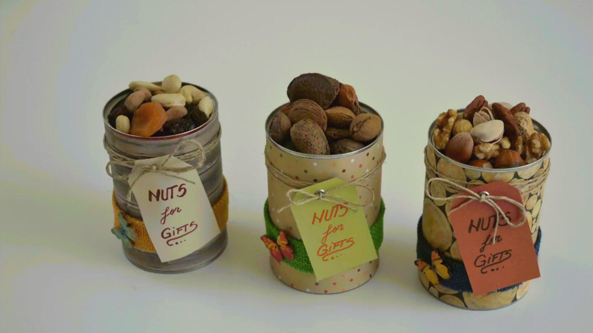 How to Recycle Beans Cans and Make NUTS GIFTS - DIY Recycled Crafts ...