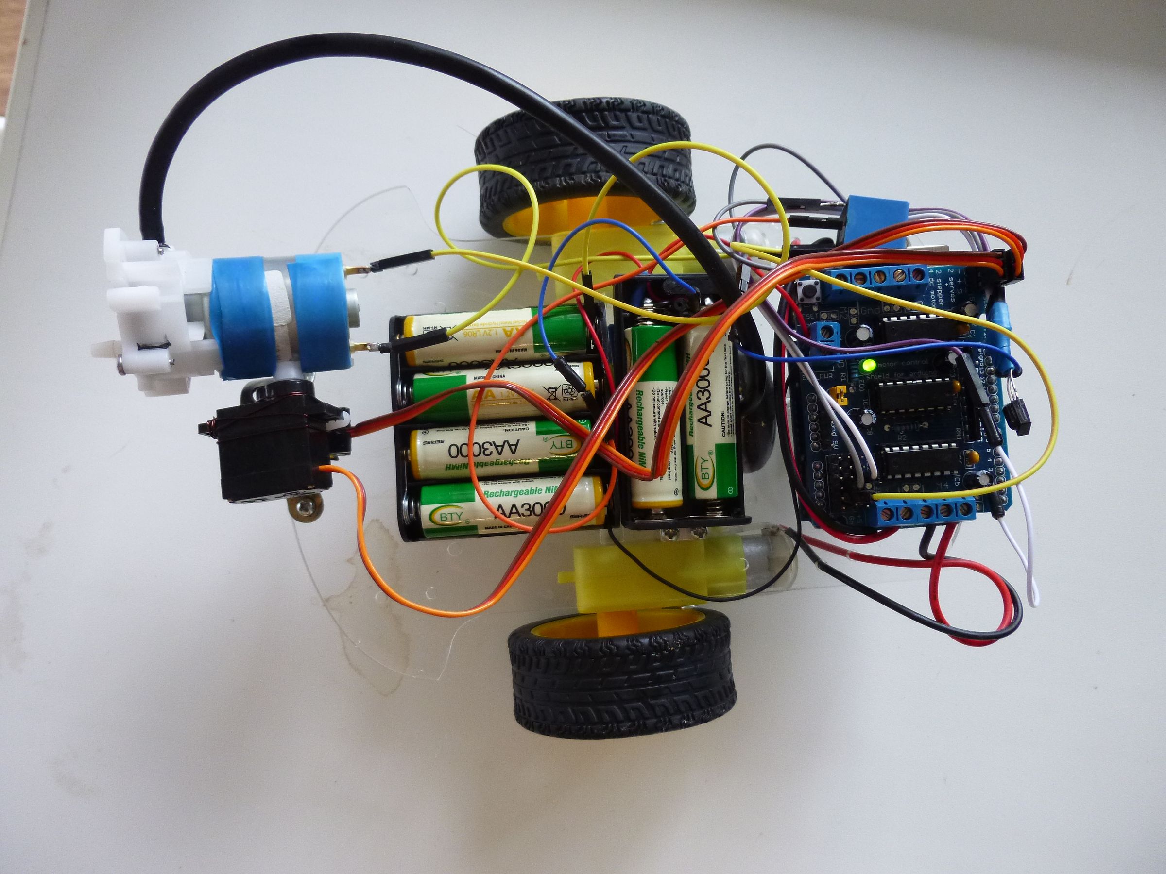 Water Cannon Arduino Robot IR - Instructables