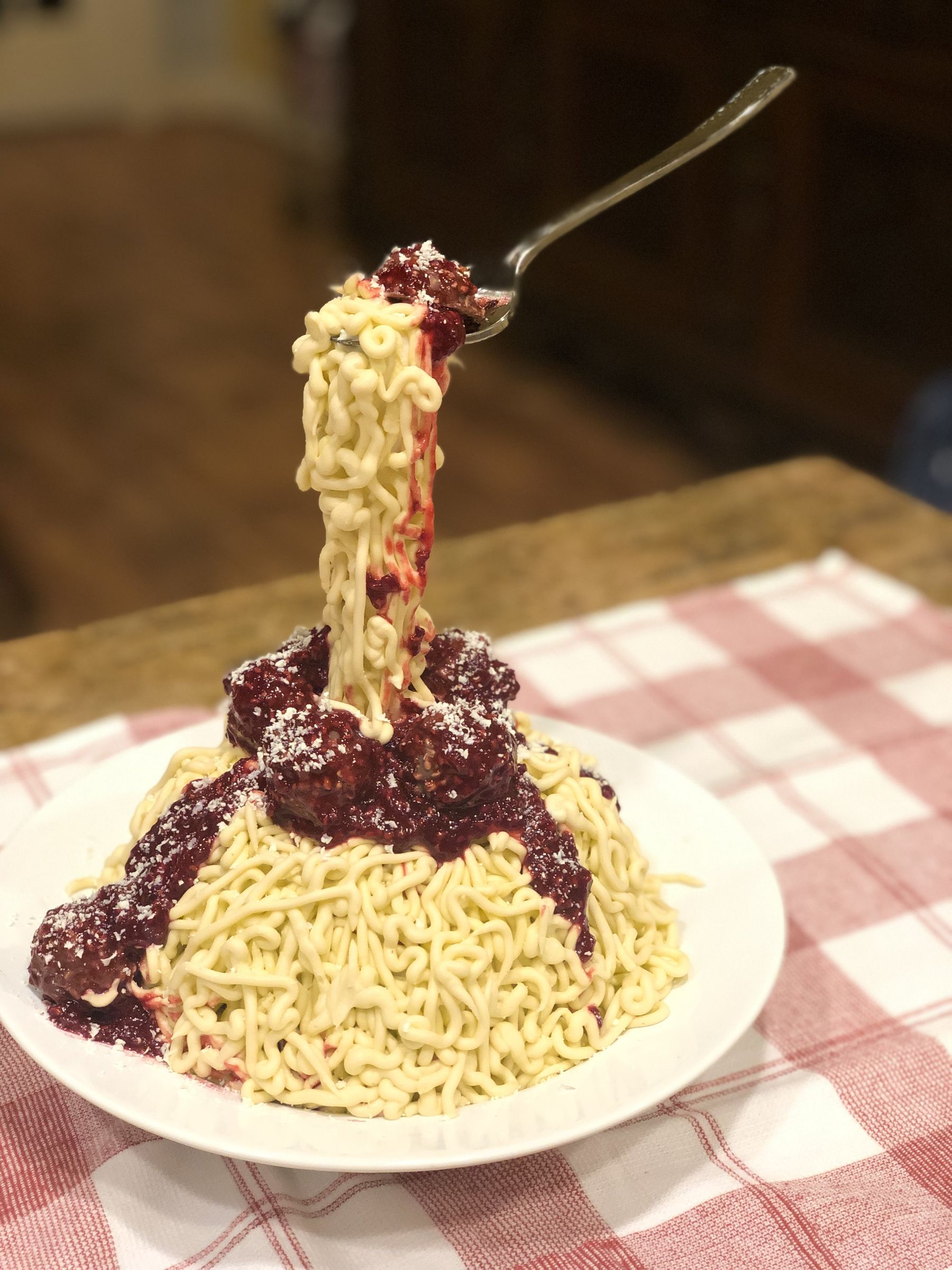 Anti-gravity Spaghetti Cake - Instructables