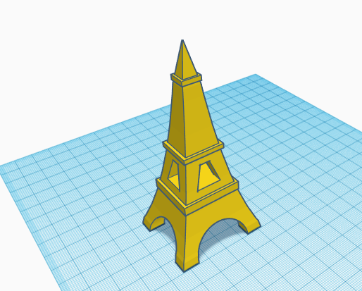 Eiffel Tower 3D Design in TinkerCad : 10 Steps - Instructables