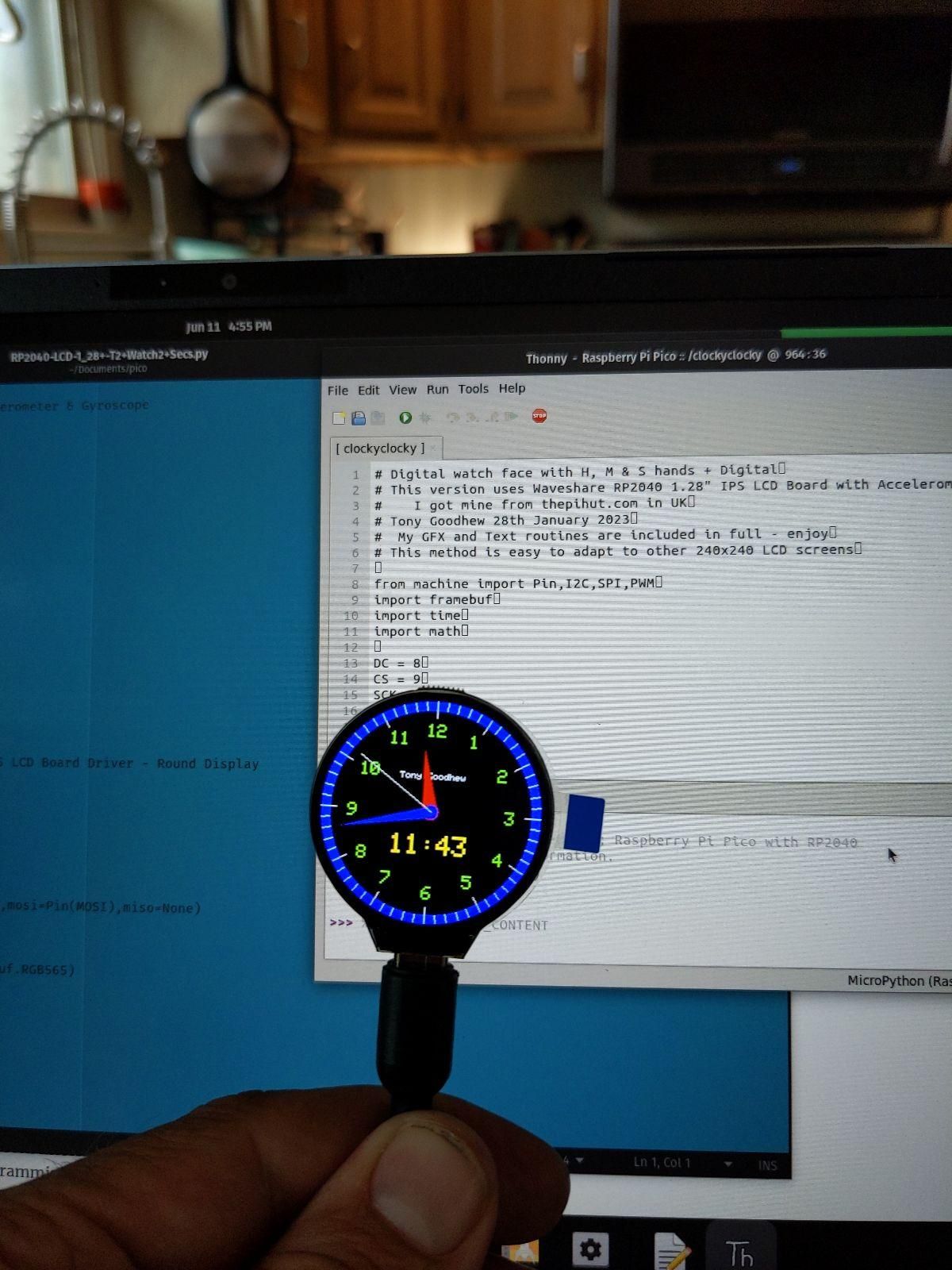 Digital Watch Display - MicroPython : 10 Steps - Instructables