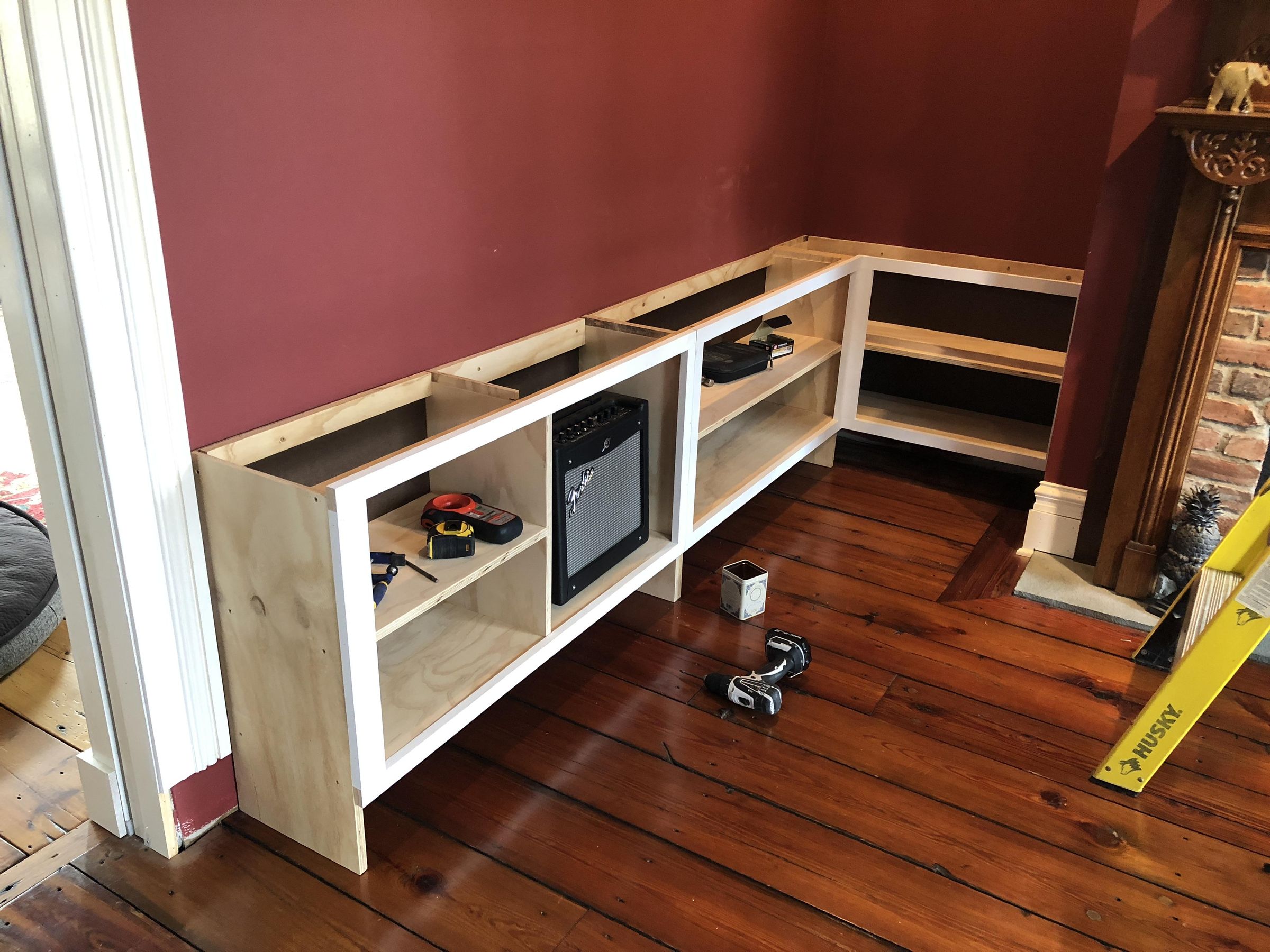 Home Library Bookcases and Cabinets Room Renovation : 16 Steps (with ...