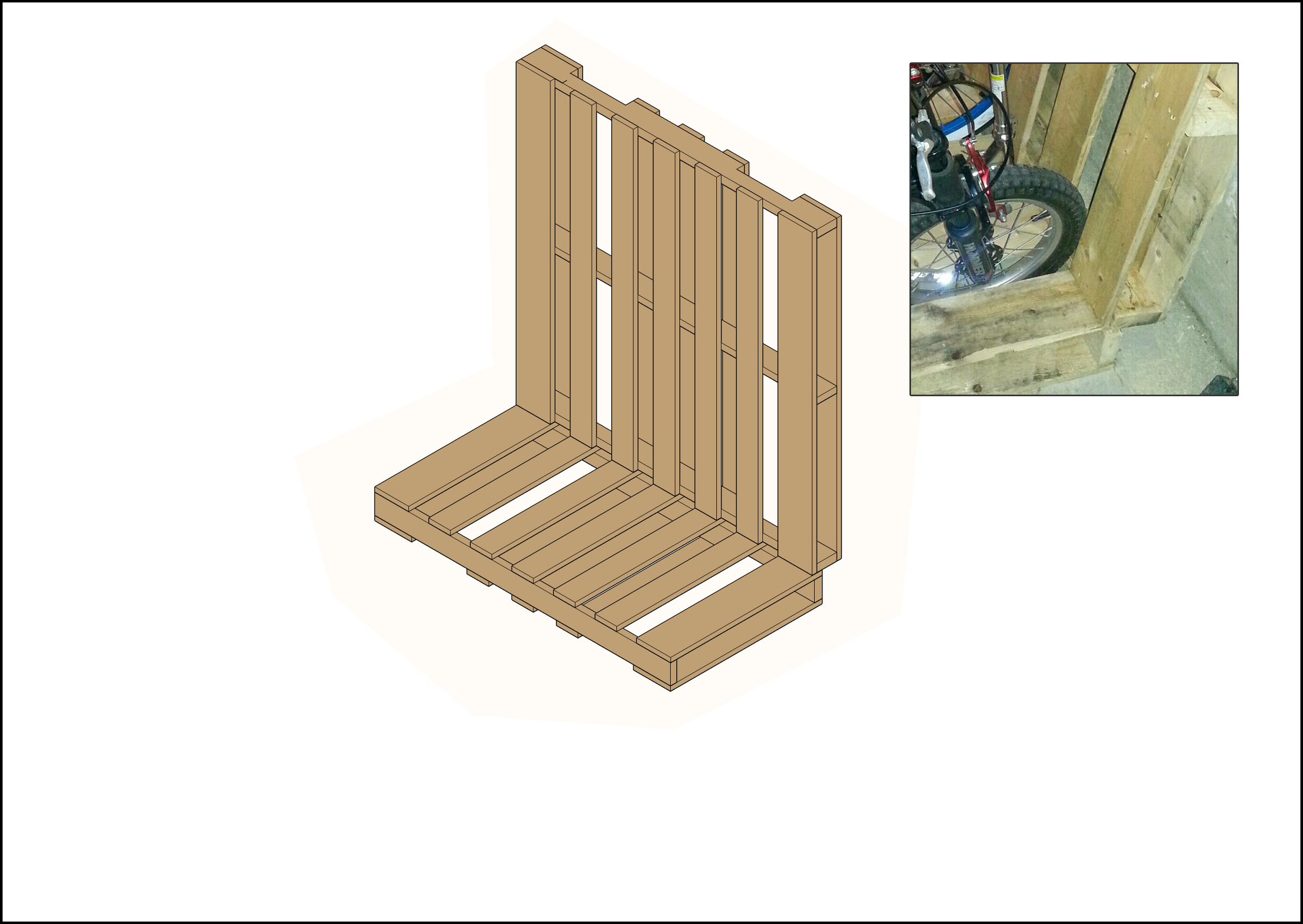 Wooden Pallet - Bike and Scooter Rack : 5 Steps (with Pictures ...