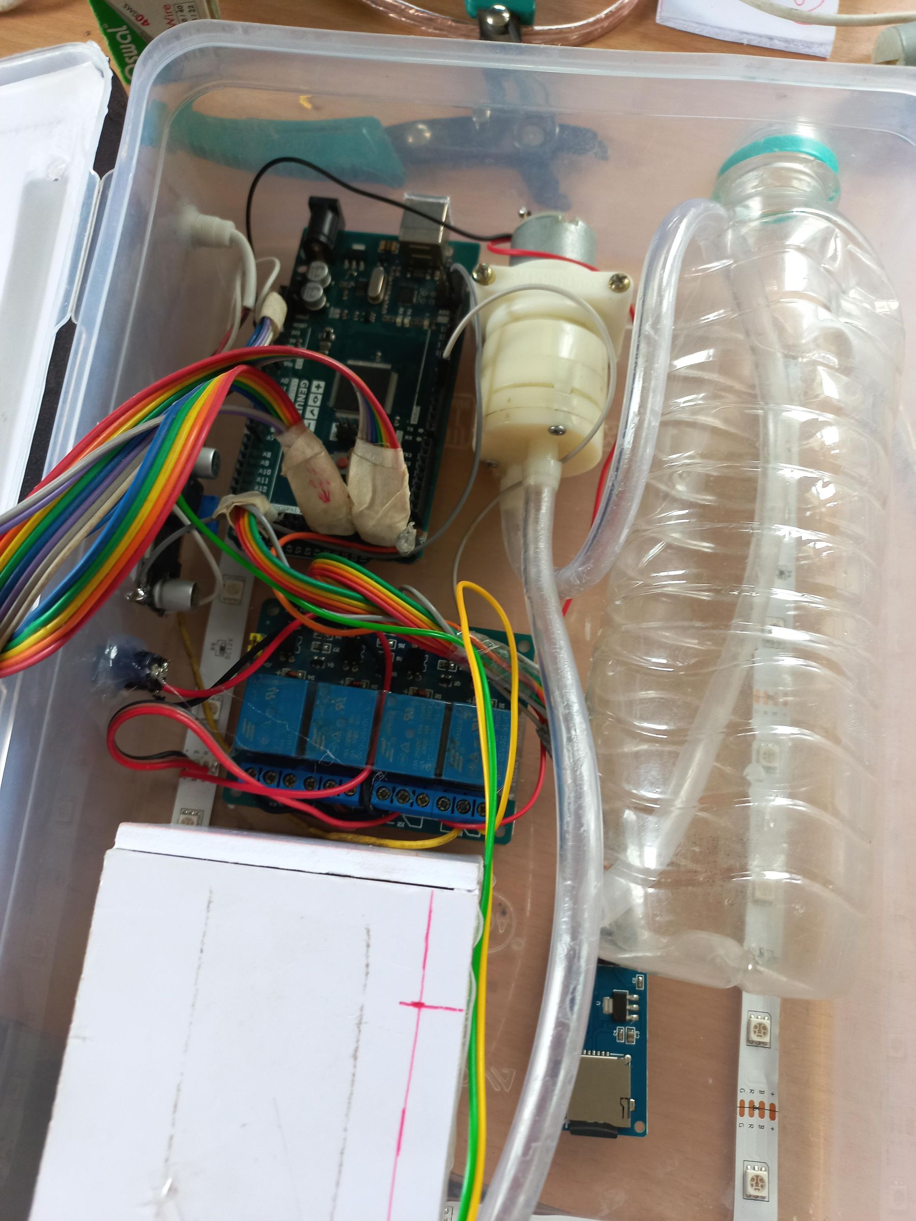 Smart Talking Fluid(sanitizer) Dispenser Using Arduino MEGA : 14 Steps ...
