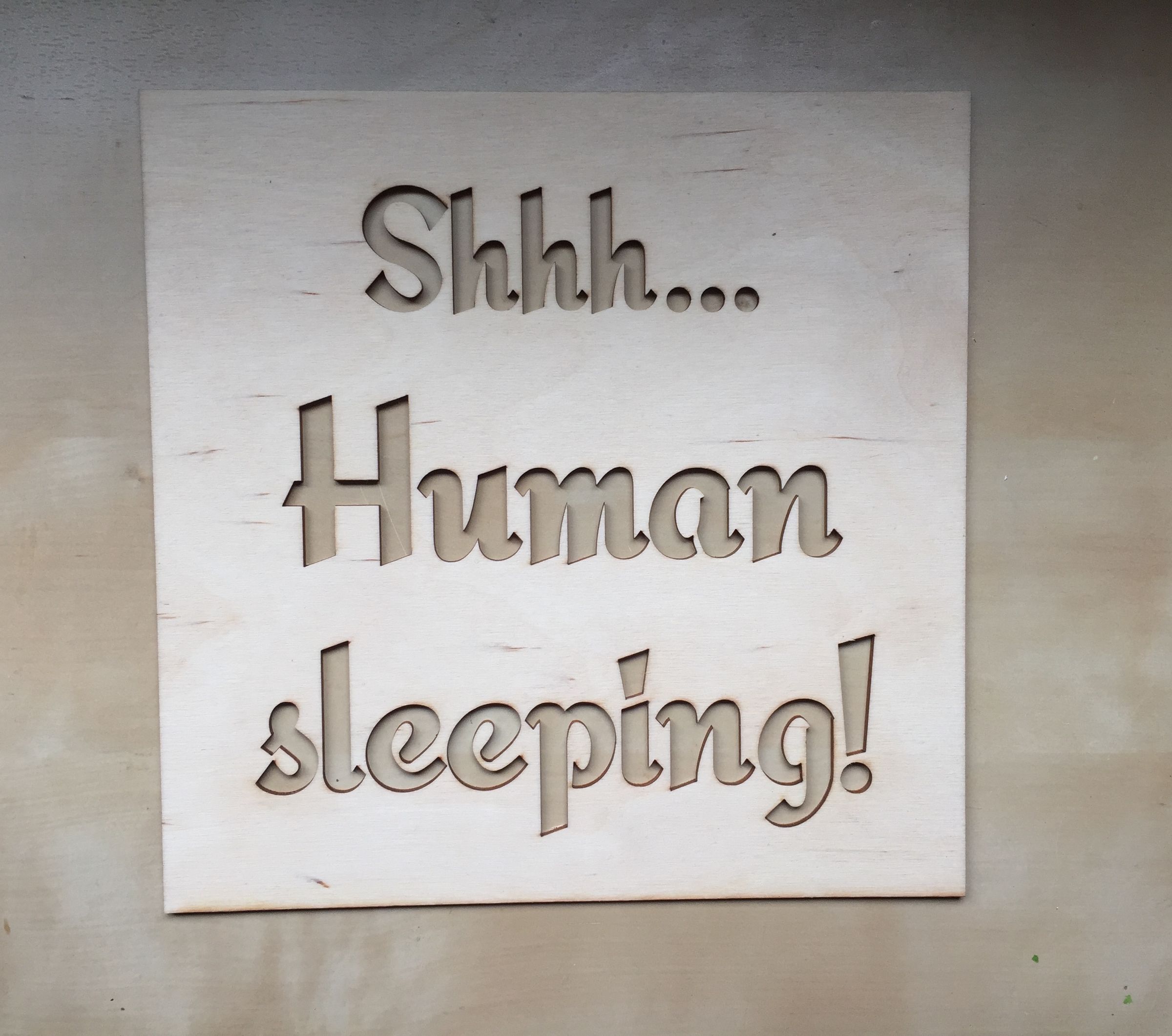 Hidden Backlit LED Sleeping Sign : 15 Steps (with Pictures) - Instructables
