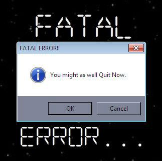 Scary Computer Error Messages