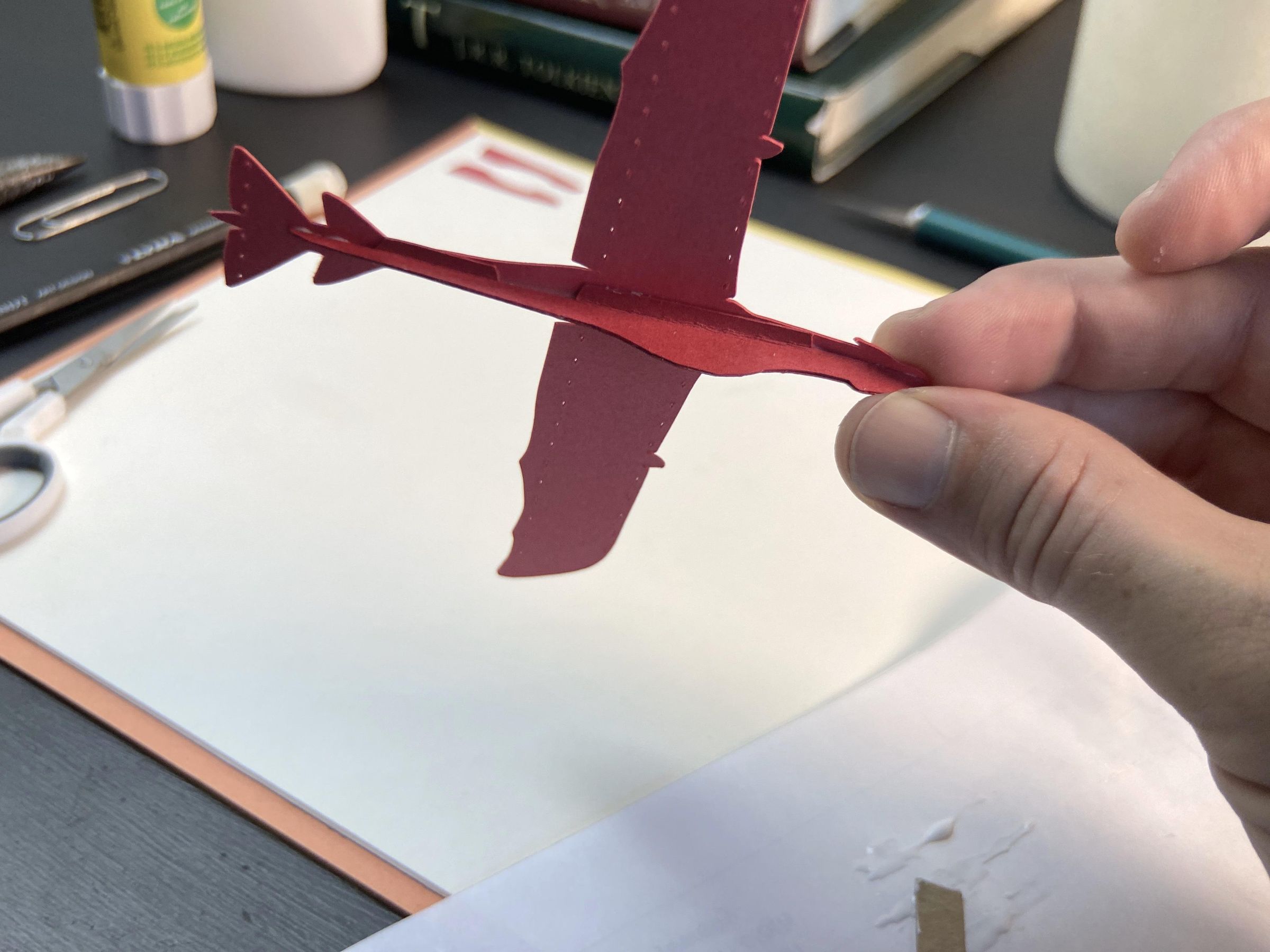 Red Dragon Card Stock Micro Glider : 7 Steps (with Pictures ...