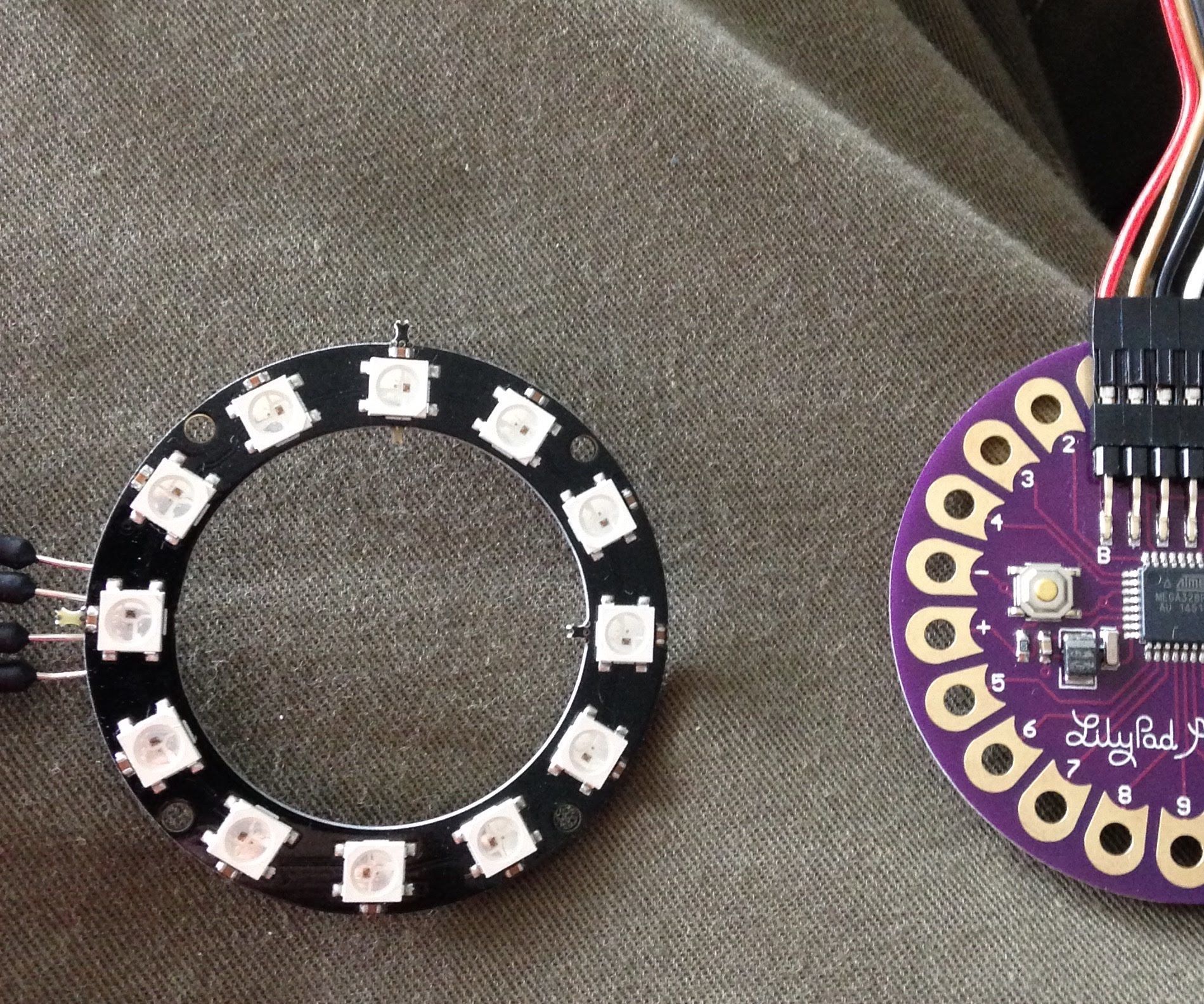 12-Bit RGB LED Ring - Lilypad Arduino - Instructables