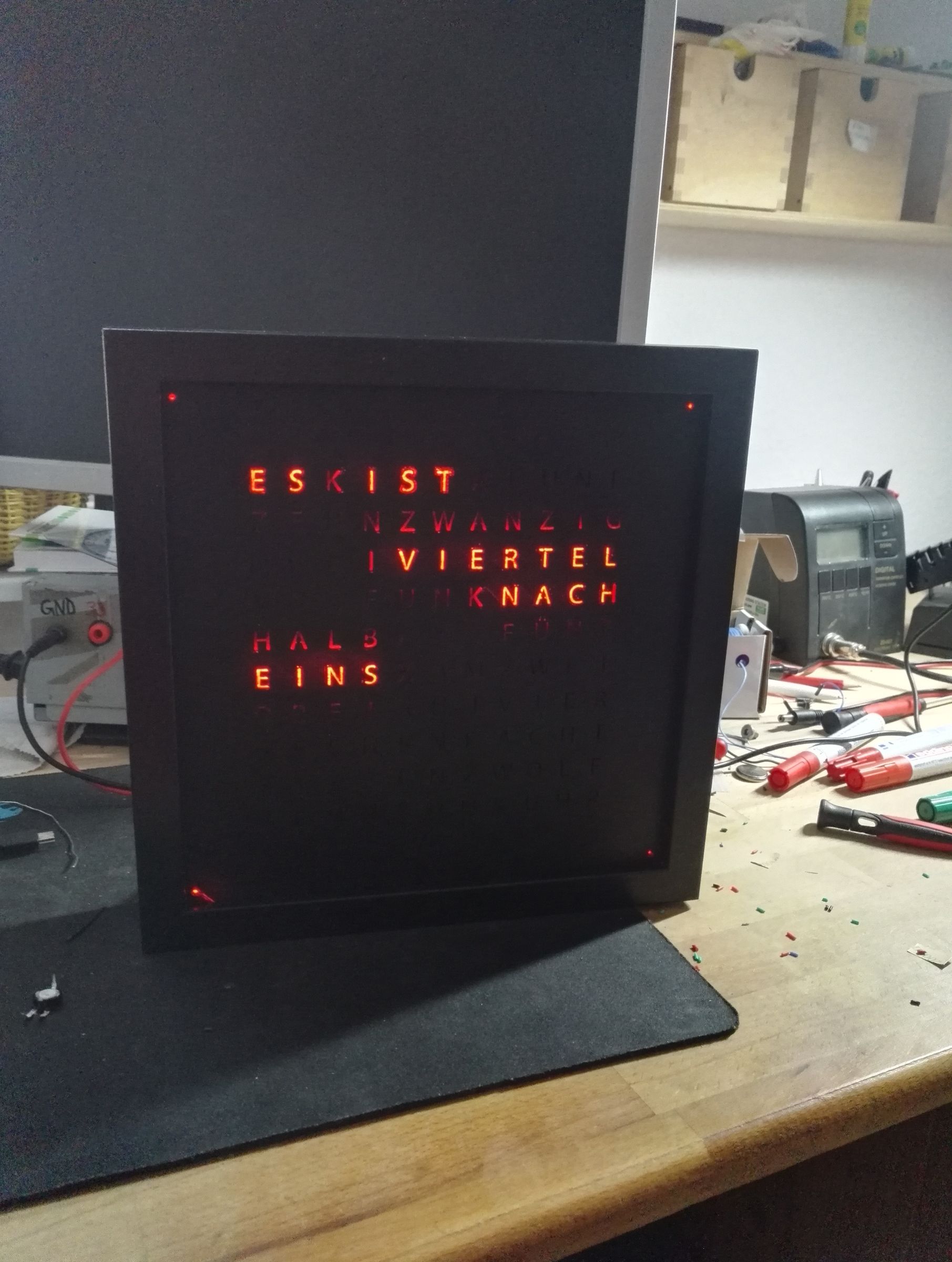 IKEA Ribba Word Clock : 9 Steps - Instructables