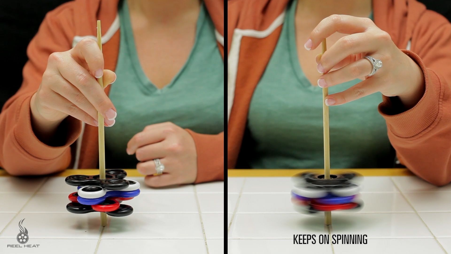 AWESOME FIDGET SPINNER INERTIA TRICKS : 5 Steps (with Pictures ...