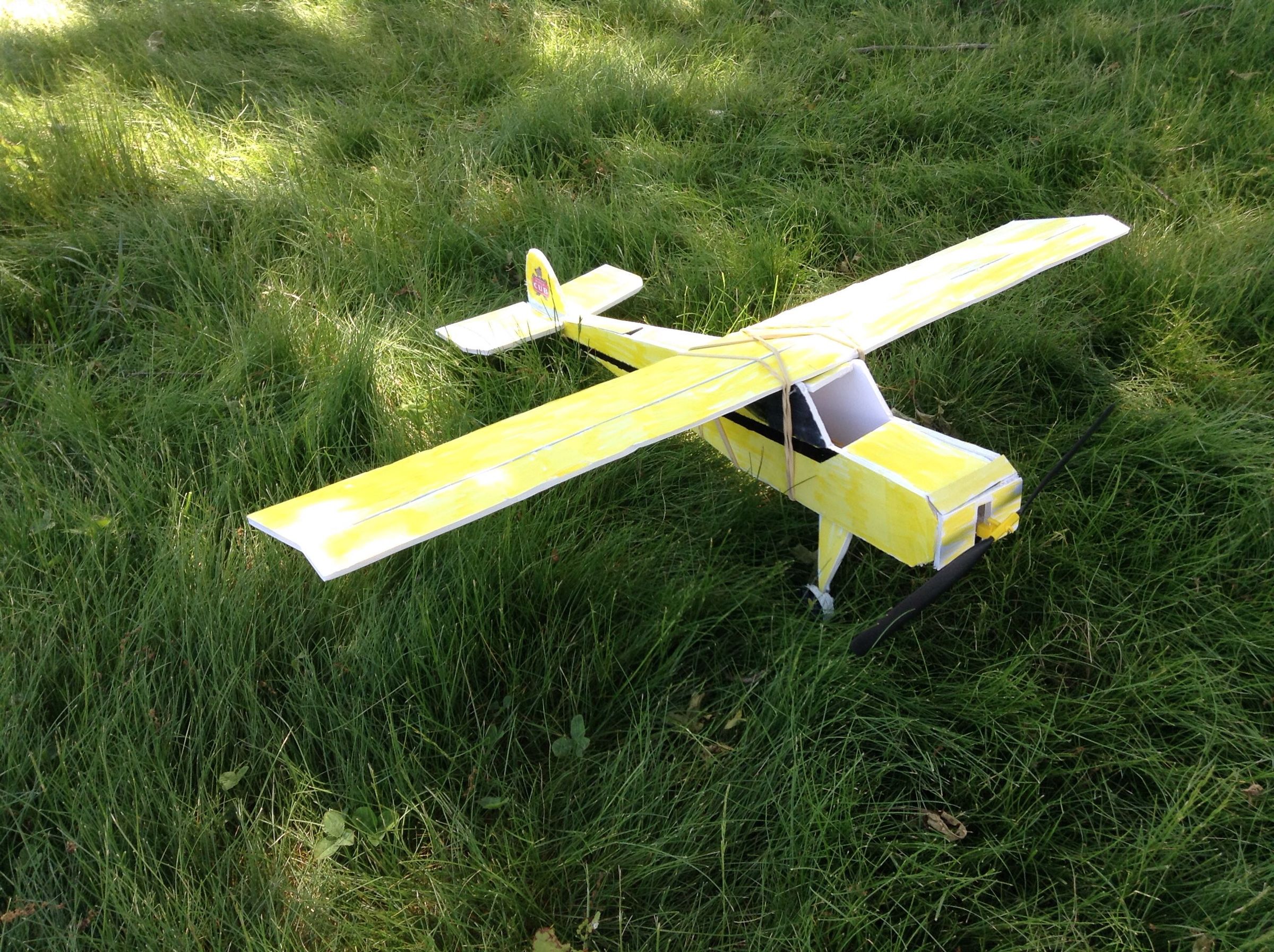 Rubber Powered Piper Cub Model : 9 Steps - Instructables