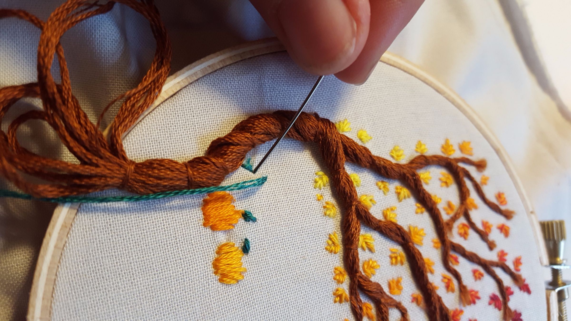 Autumn Embroidery Wall Hanging : 17 Steps (with Pictures) - Instructables