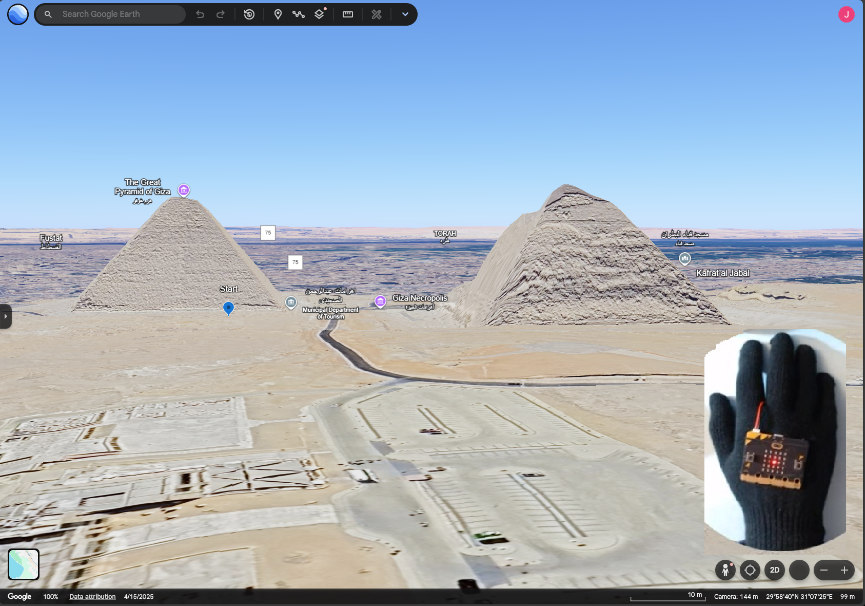 Build a Wearable Micro:bit Controller to Fly in Google Earth : 7 Steps ...