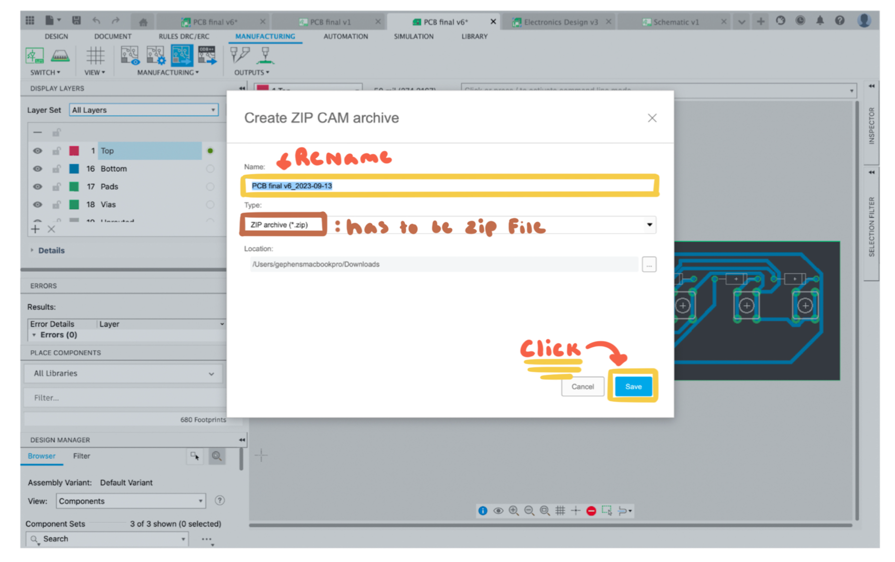 PCB Manufacturing Exporting Process : 23 Steps - Instructables