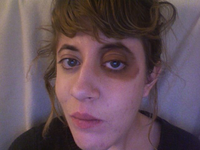 Black Eye Stage Makeup Tutorial