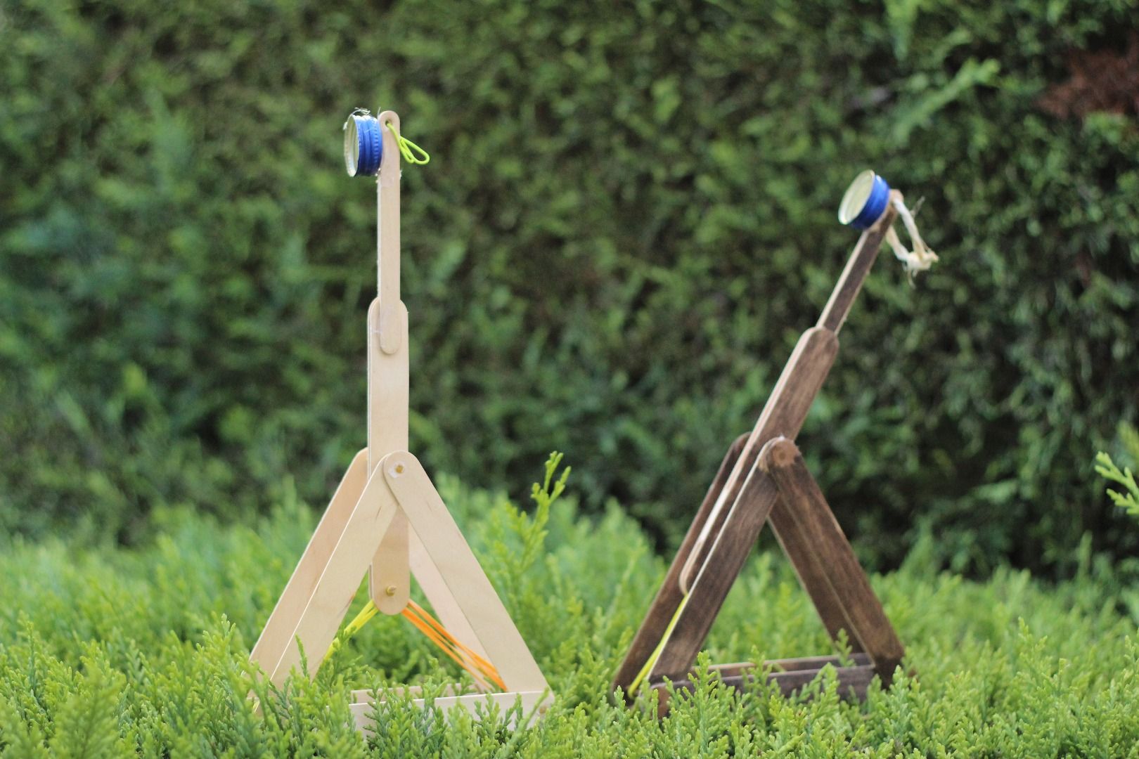 Catapult Made With Tongue Depressors and Rubber Bands : 8 Steps (with ...