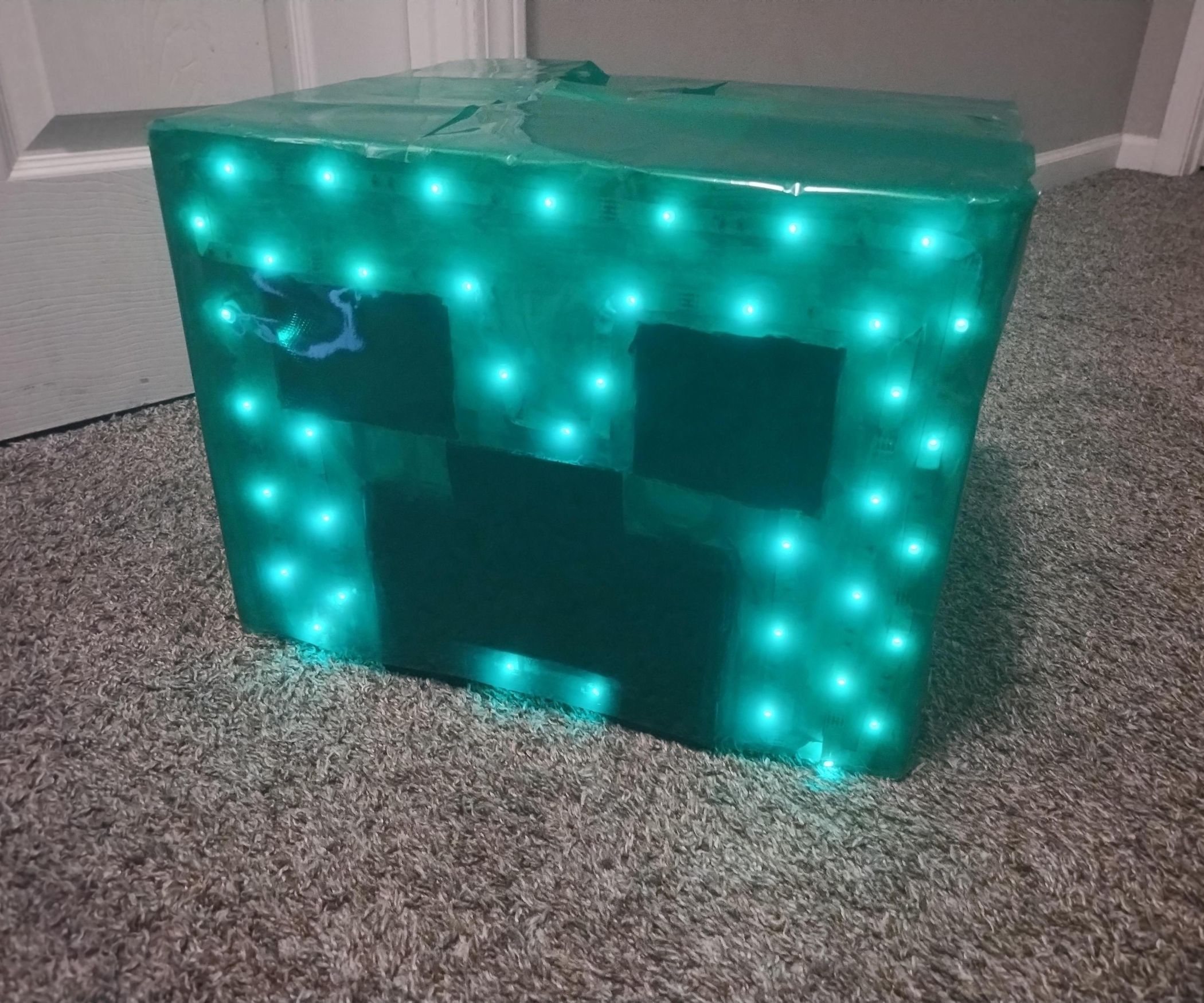 LED Wearable Creeper Head : 6 Steps - Instructables