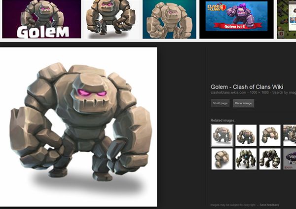 Golem Clash Royal Drawings Clash Of Clans GOLEM Illustration Tutorial