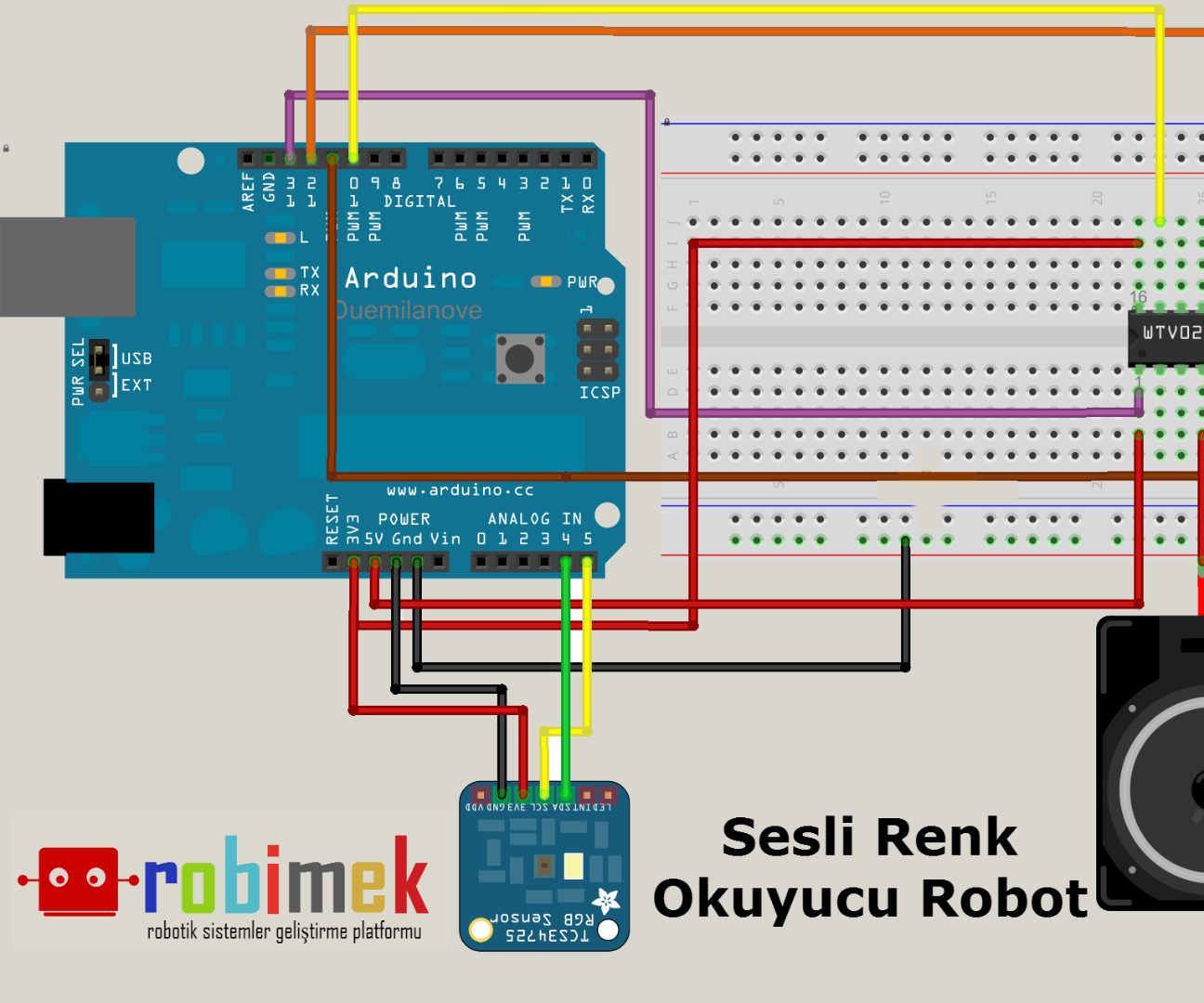 Color Reader Speaking Robot : 3 Steps - Instructables