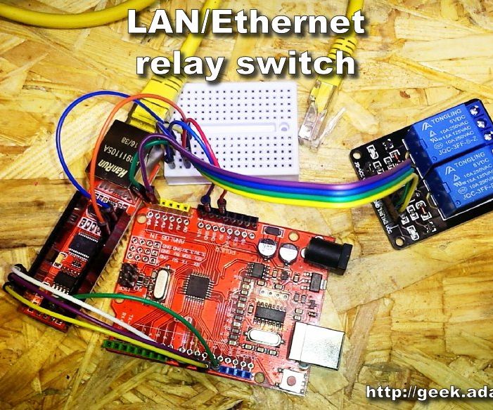 How to Make LAN/Ethernet Relay Switch Using Arduino UNO : 5 Steps (with ... How to Make LAN/Ethernet Relay Switch Using Arduino UNO : 5 Steps (with ...