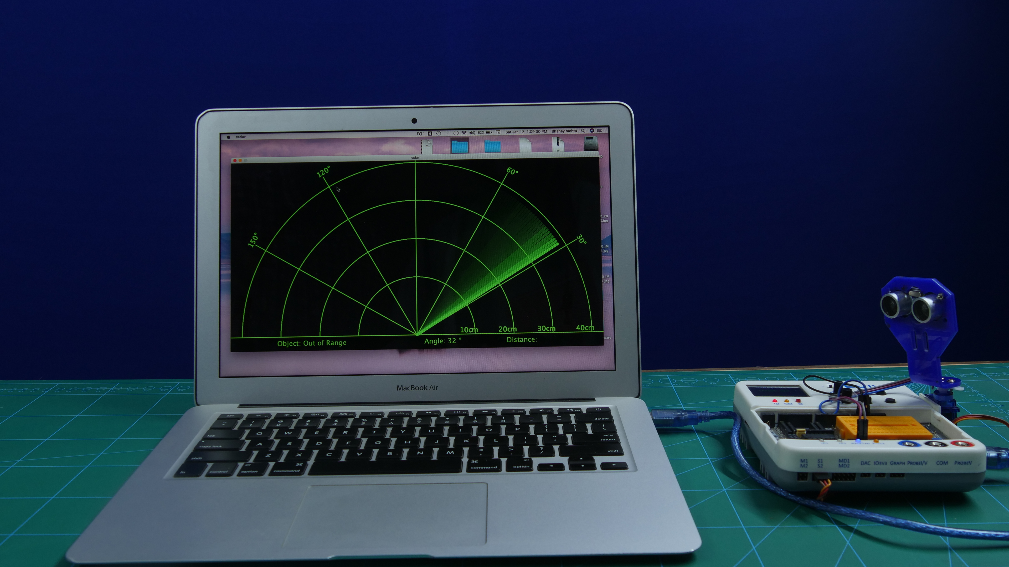 Make a Radar Using Ultrasonic Sensor Using Arduino : 7 Steps ...