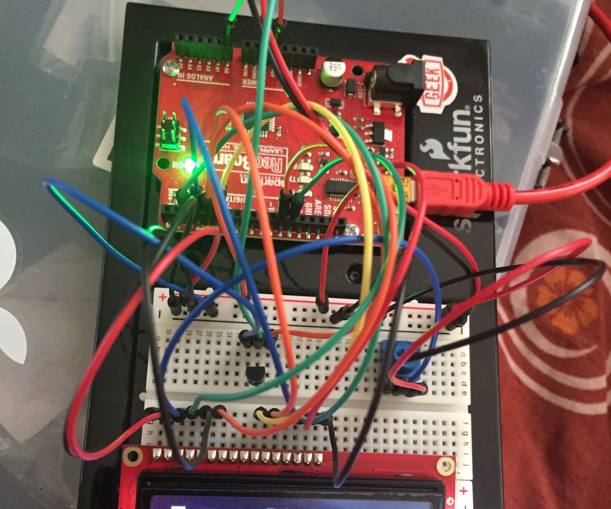 Temp. Sensor Display on LCD W/ Arduino : 3 Steps (with Pictures ...
