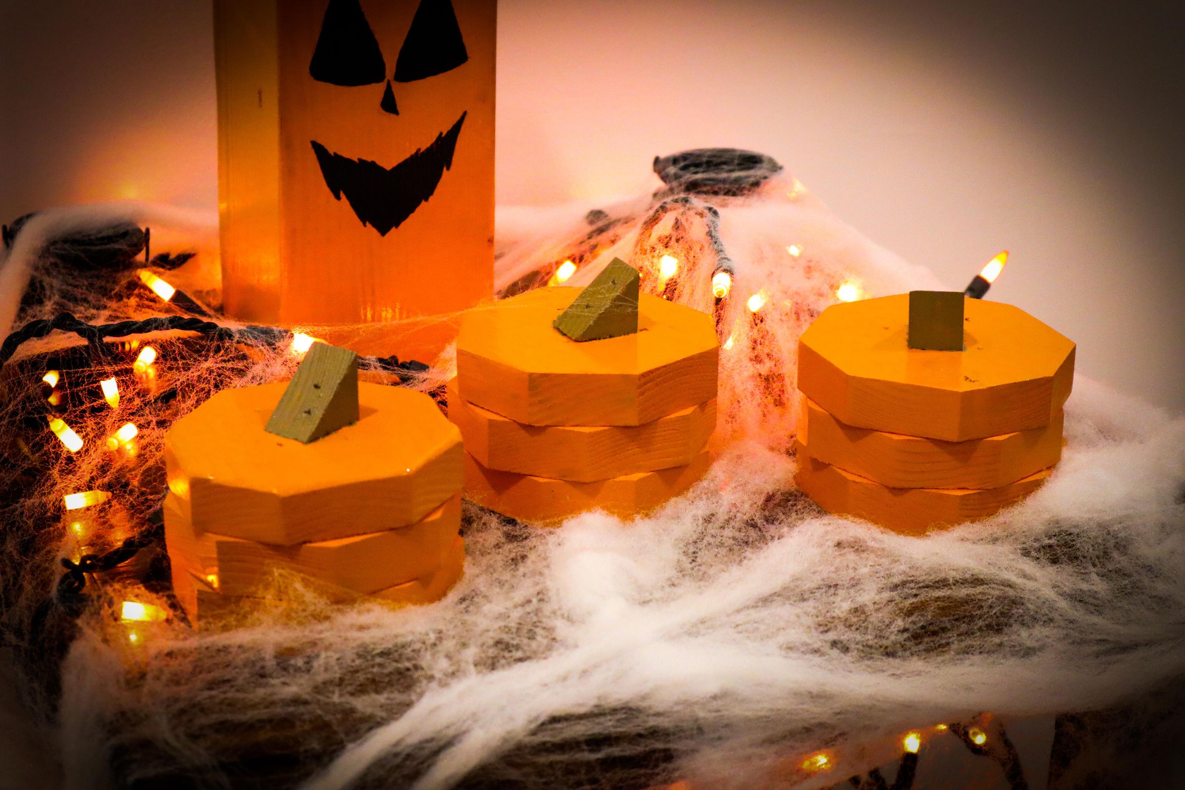 Halloween Wood Pumpkins DIY | EASY Crafts! : 5 Steps (with Pictures ...