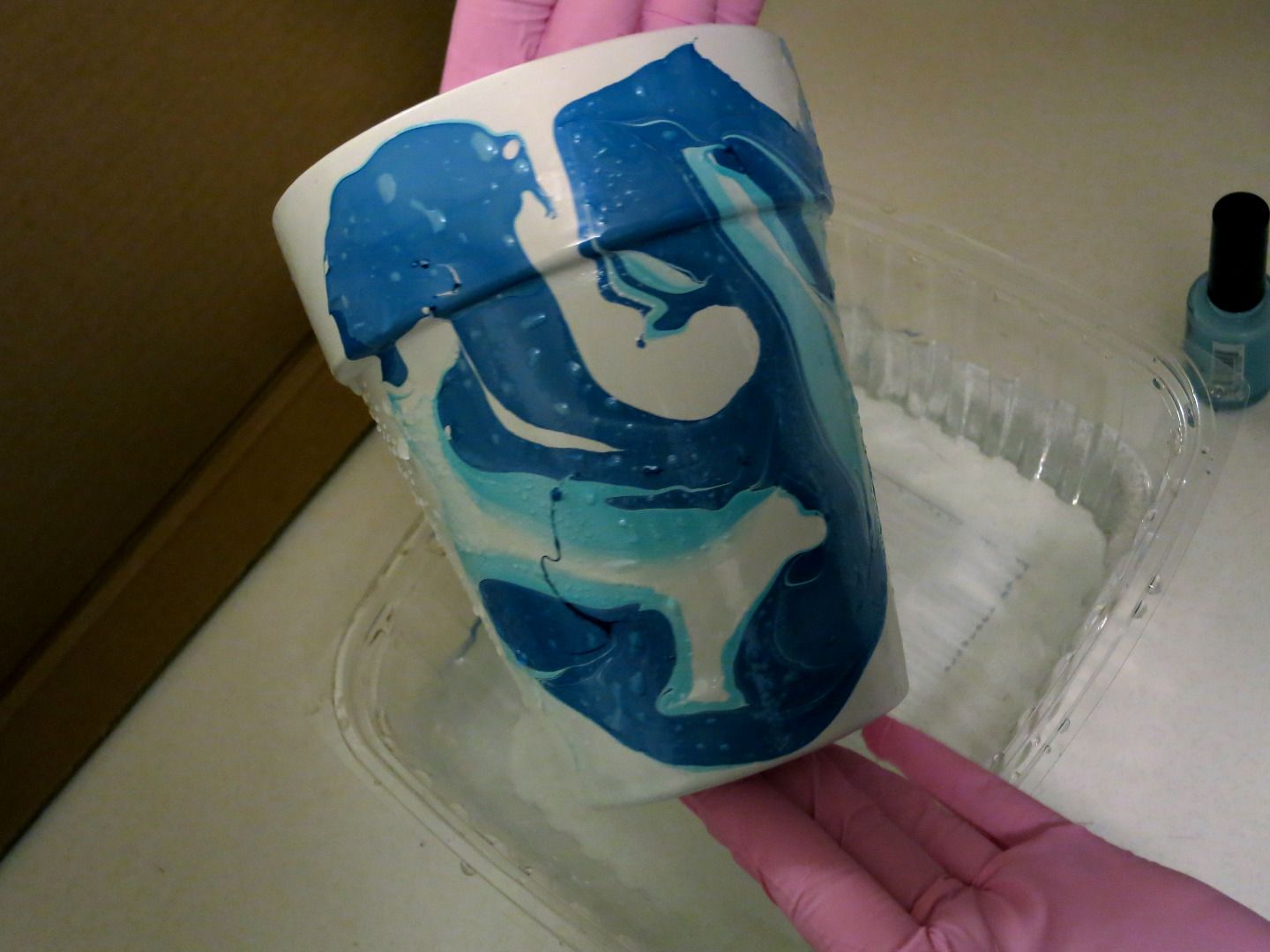 Nail Polish Marbled Flower Pots : 6 Steps (with Pictures) - Instructables