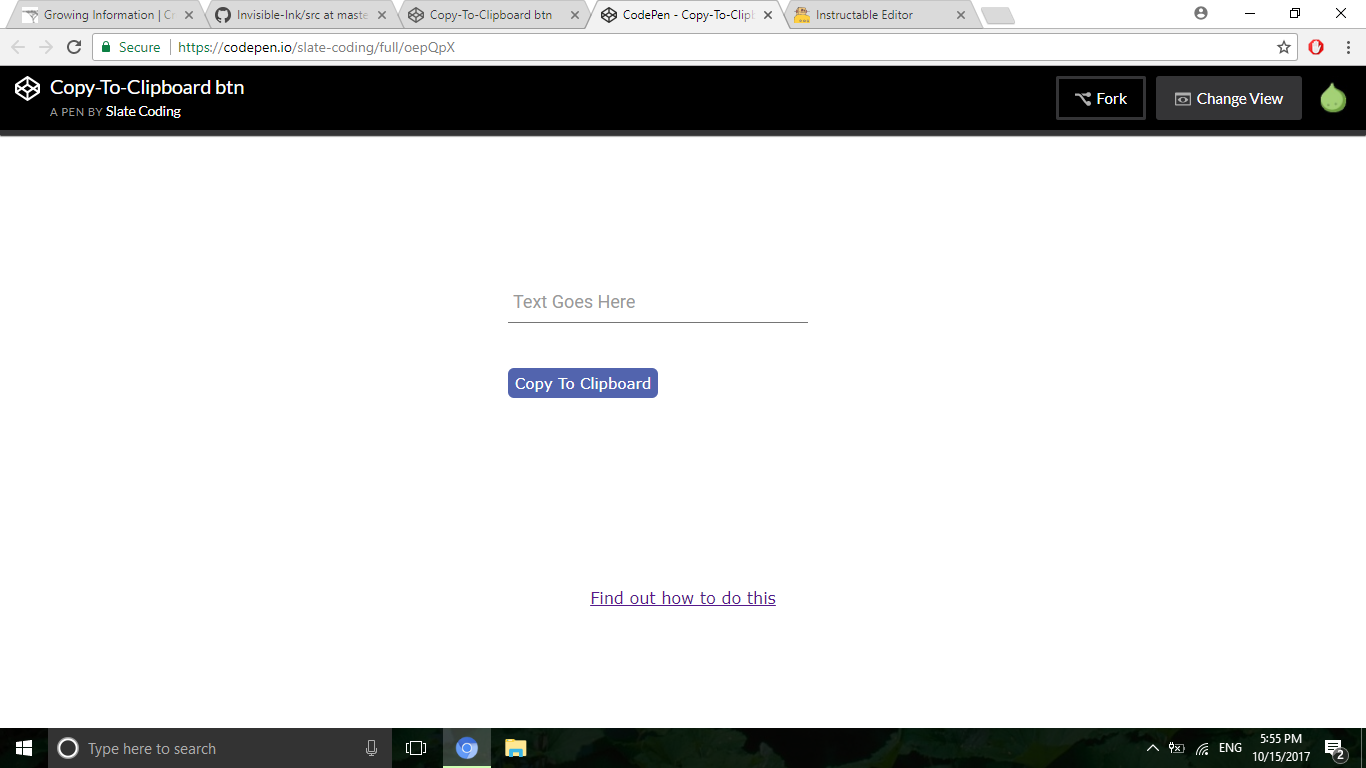 Putting a Copy to Clipboard Button on a Webpage : 5 Steps (with ...