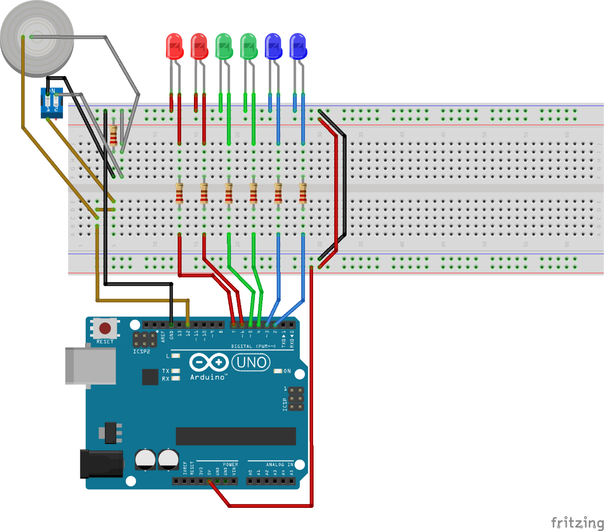 Arduino Touch-point Light Drum : 5 Steps - Instructables