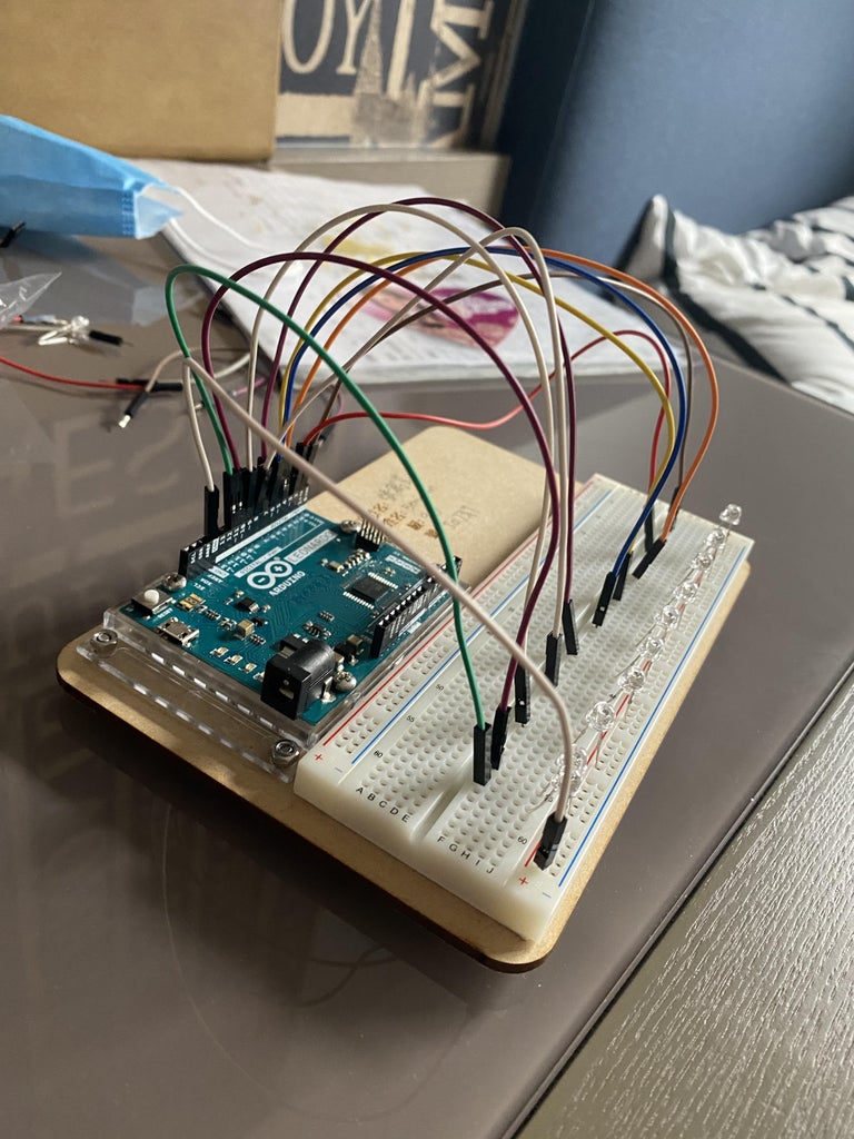 Arduino Led Chaser With 8 Effects 4 Steps Instructables