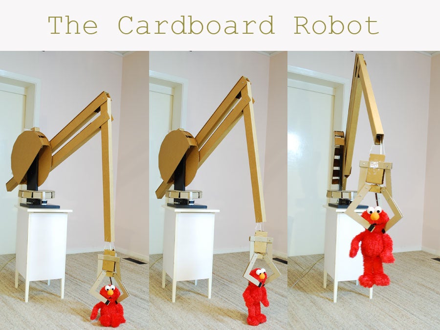 Giant Computer-Controlled Robotic Arm Made of Old Cardboard Boxes : 14 Steps (with Pictures ...