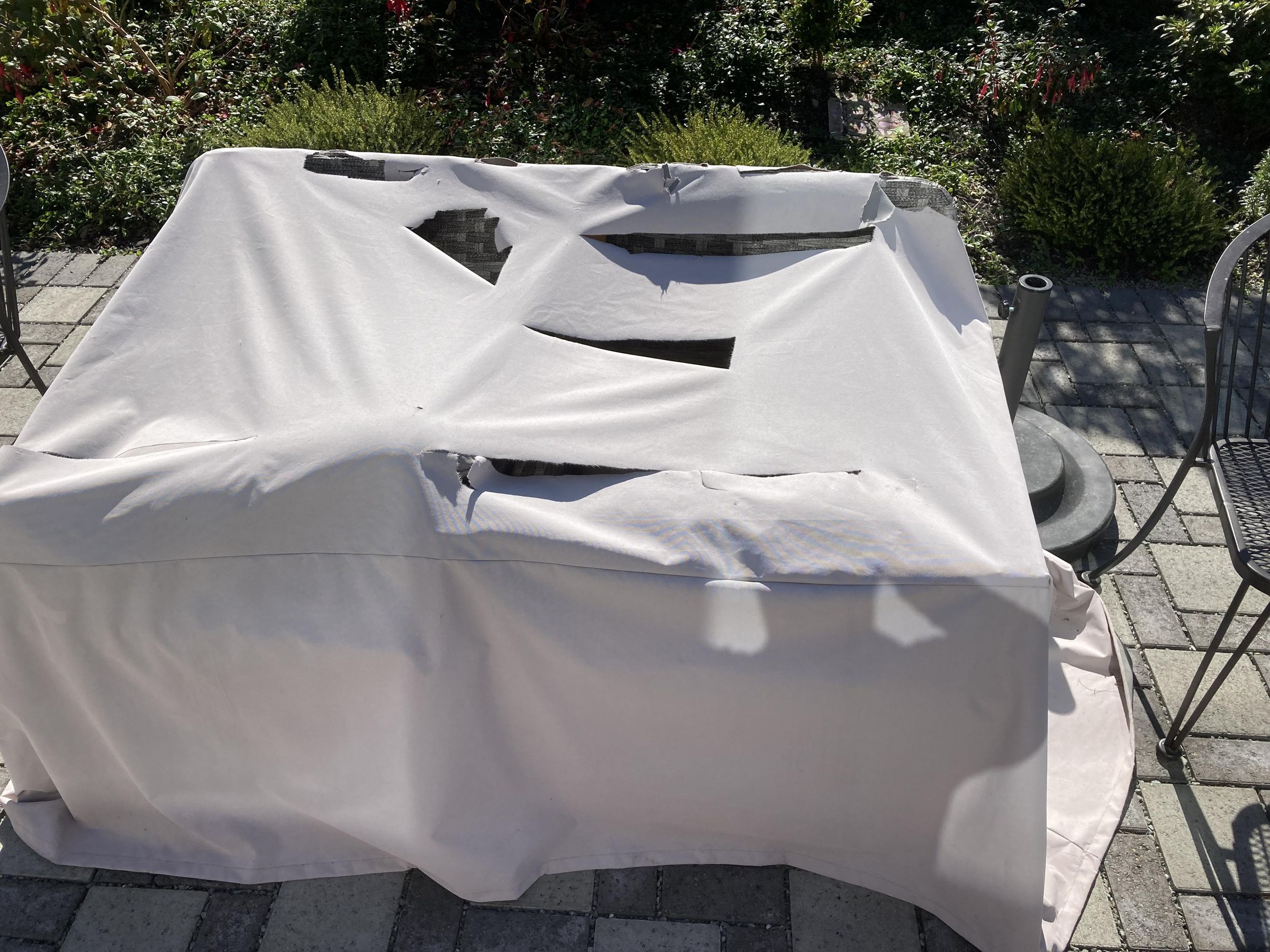 Tarp Outdoor Patio Furniture Cover- With Fused Tarp Seams by Melting ...
