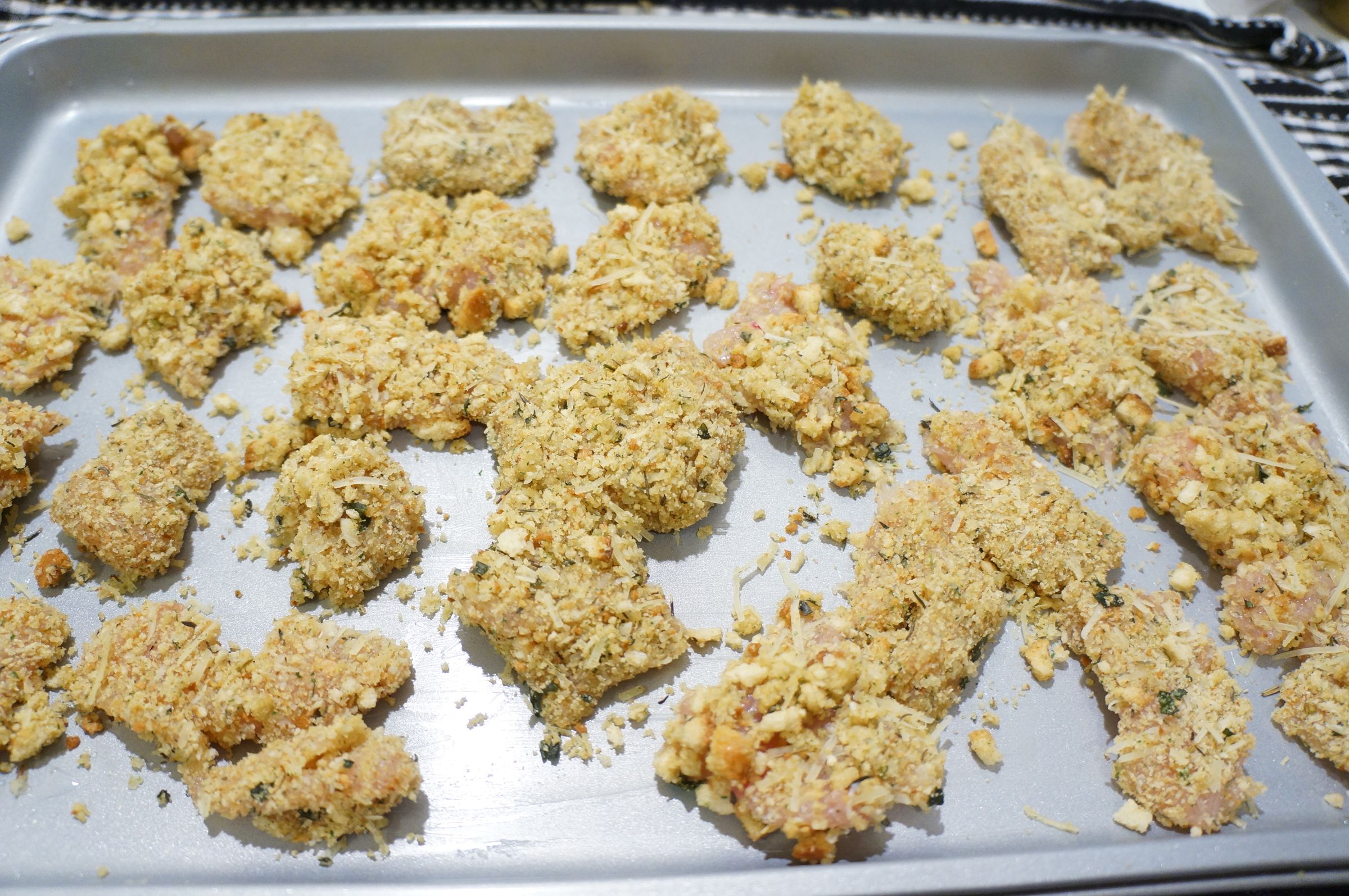 Homemade Baked Chicken Nuggests With Special Dipping Sauce for Date ...