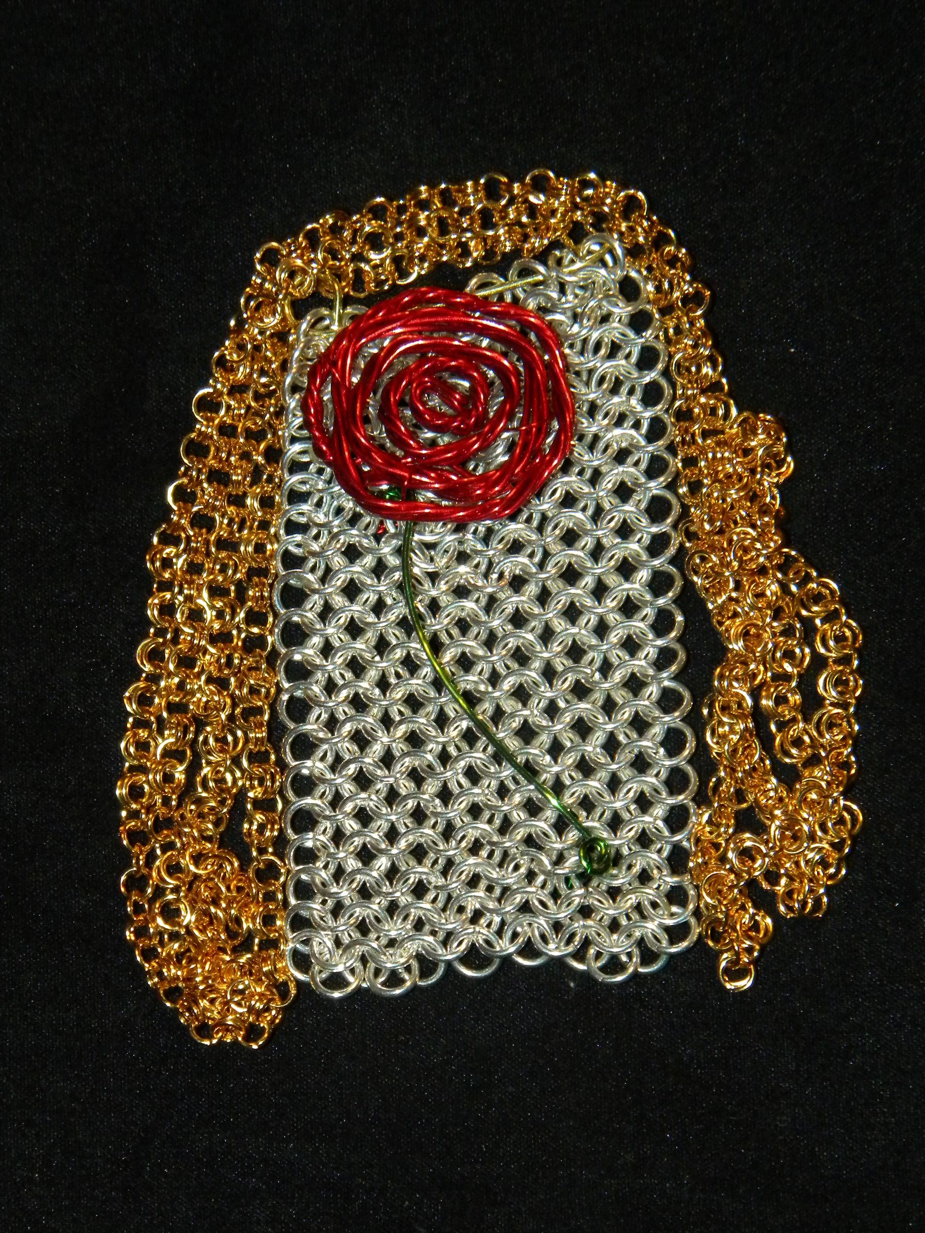 Chainmaille and Wire Rose Statement Necklace : 8 Steps (with Pictures) - Instructables